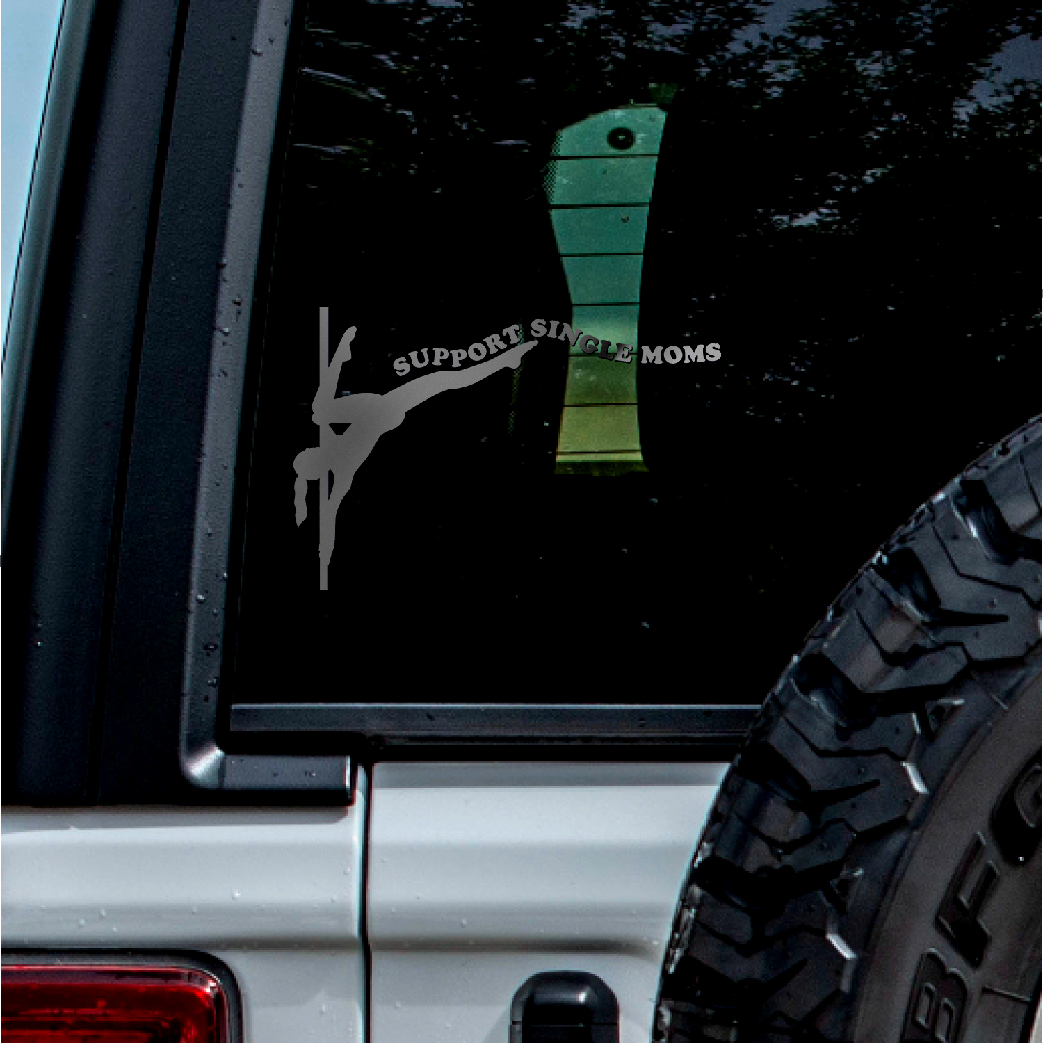 (2 Pcs, Metallic Silver, 10.5'' X 6.9'') Transparent Adhesive Decal ...