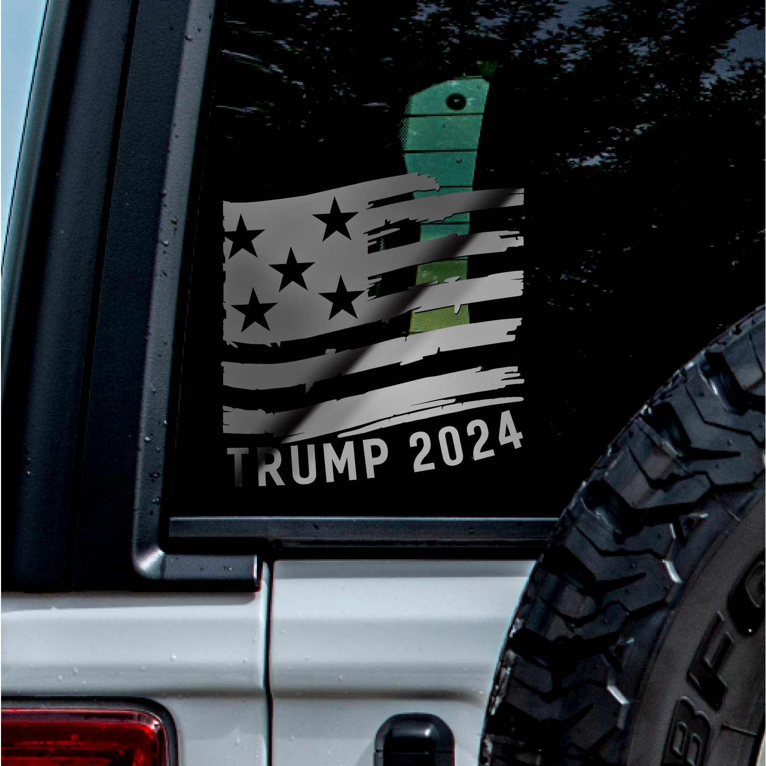 (2 Pcs, Metallic Silver, 4.8'' X 4.9'') Transparent Adhesive Decal ...