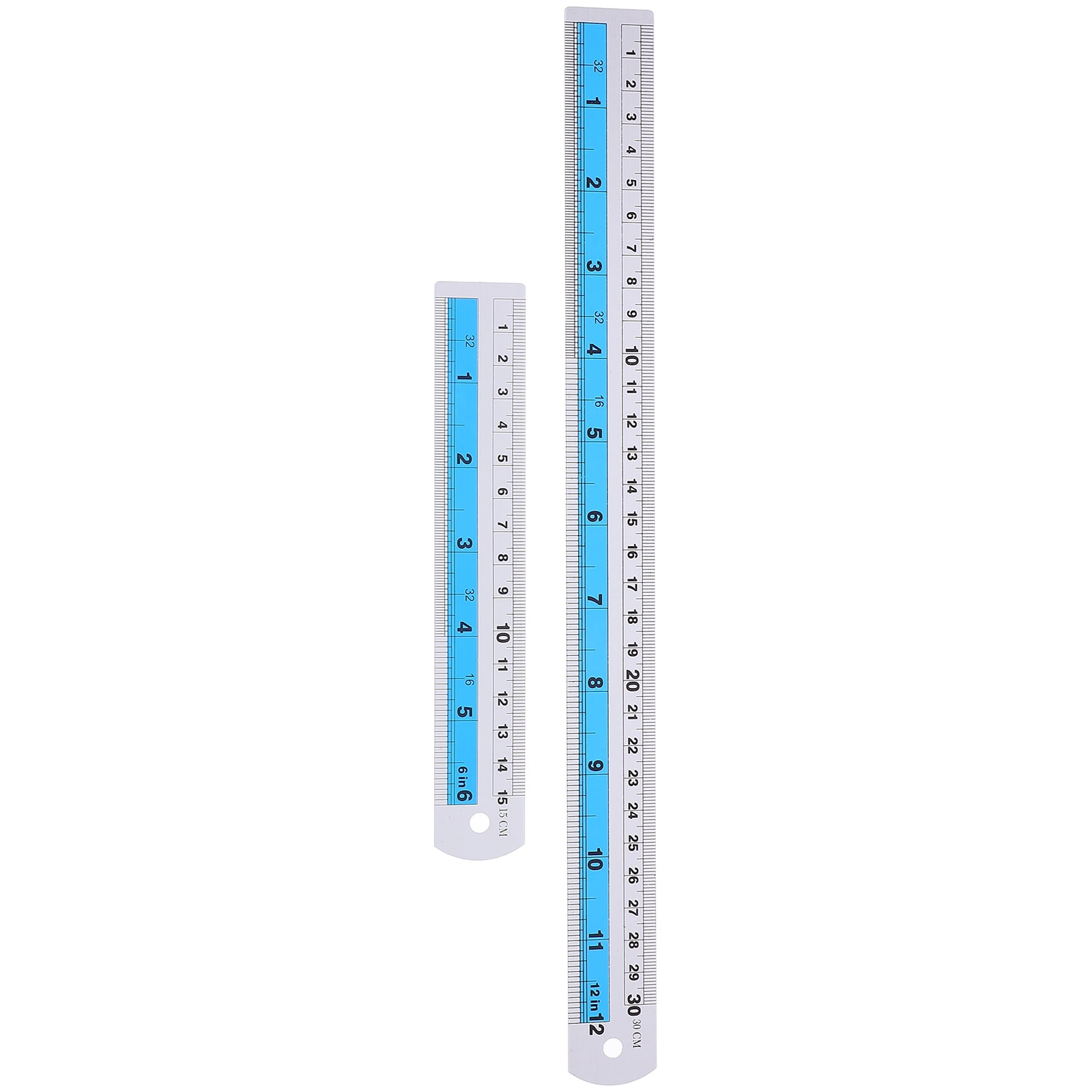 2 Pcs Metric to Inch Conversion Ruler Metric Tape Measure Math Ruler ...