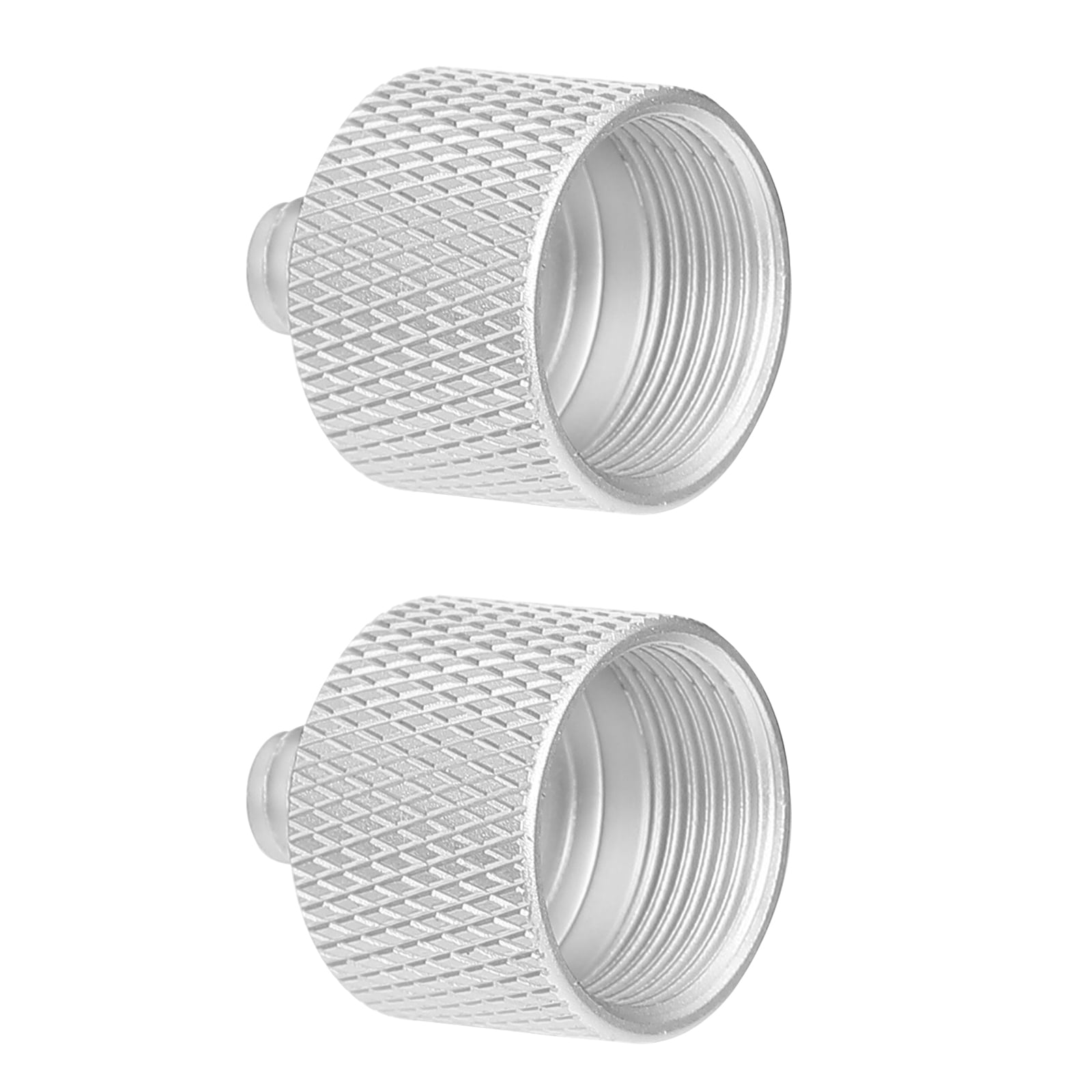 2 Pcs Mic Screw Adapter Microphone Stands Retractable Power Silver ...