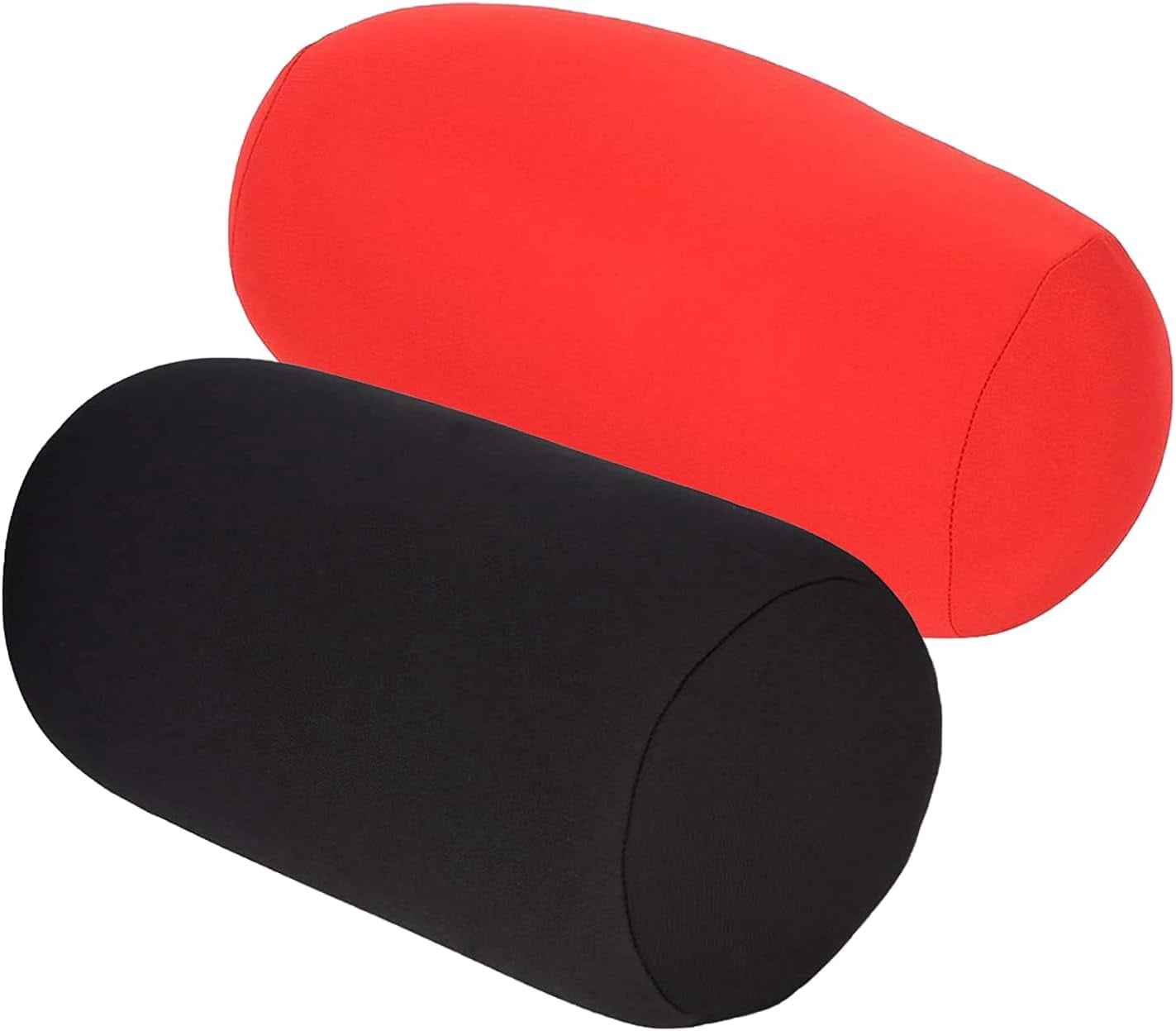 2 Pcs Microbead Bolster Tube Pillow, Squishy Neck Arm Back Support Roll ...