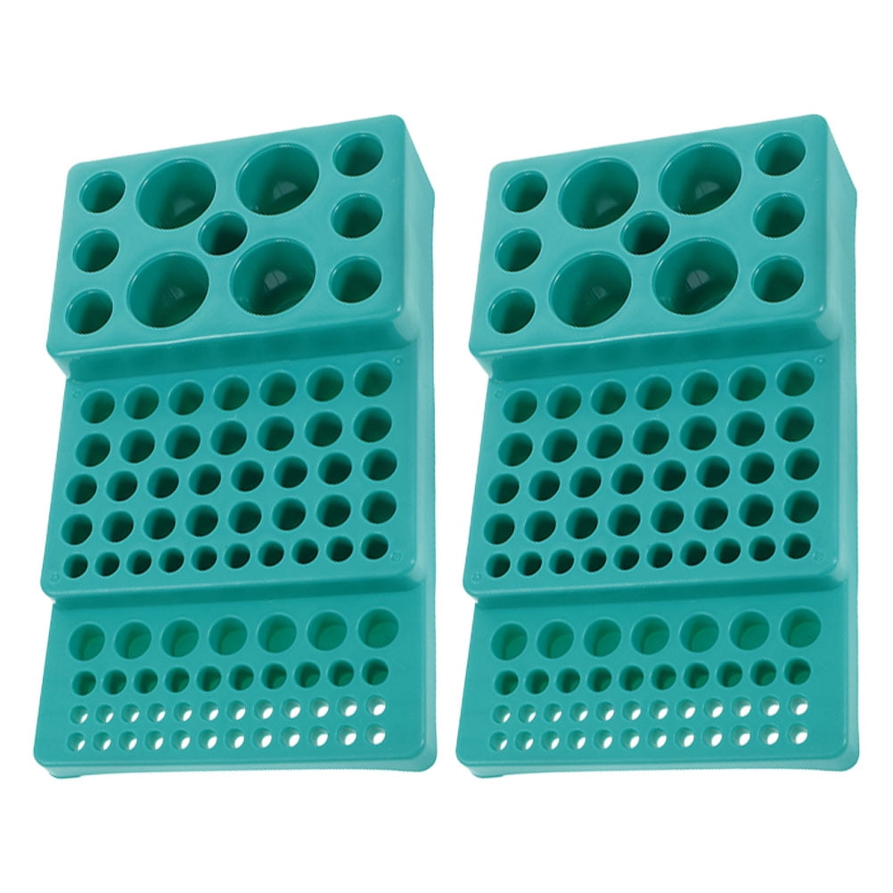 2 Pcs Microcentrifuge Tube Rack Plastic Test Bulk Sponge Dust-proof ...