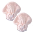 2 Pcs Microfiber Hair Towel Cap, Velvet Hair Drying Towel, Absorbent ...
