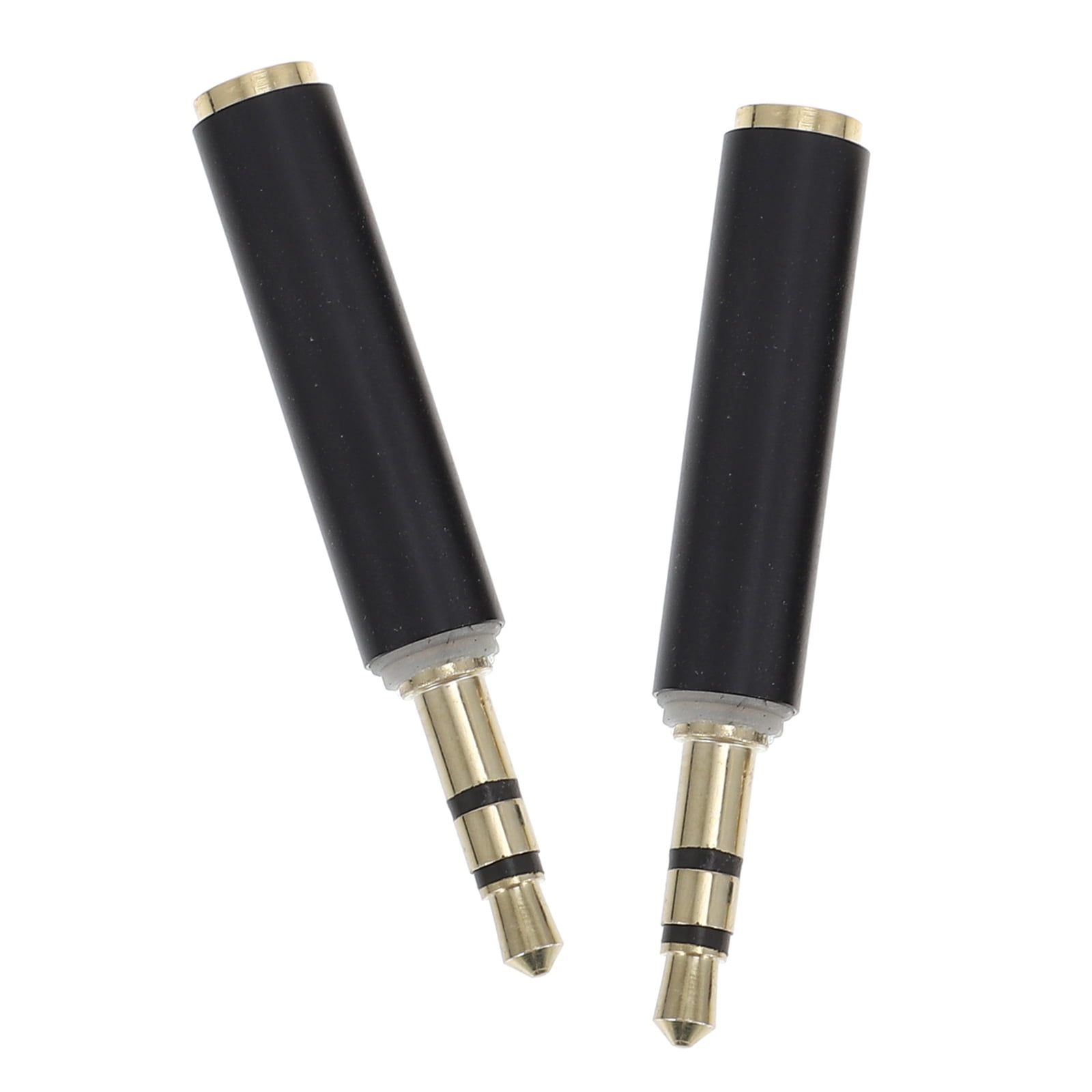 2 Pcs Microphone Adapter Nut Tools Plug Cover End Kit Band Black ...