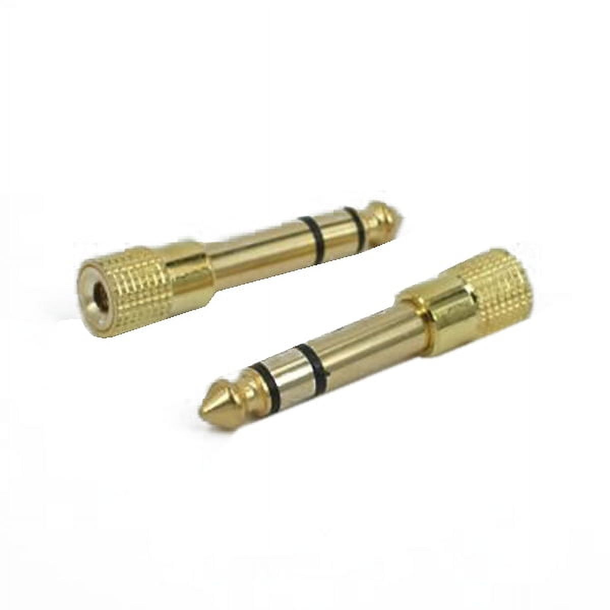 2 Pcs Microphone Connector Audio Adapter Earphone Headphone Adapters ...