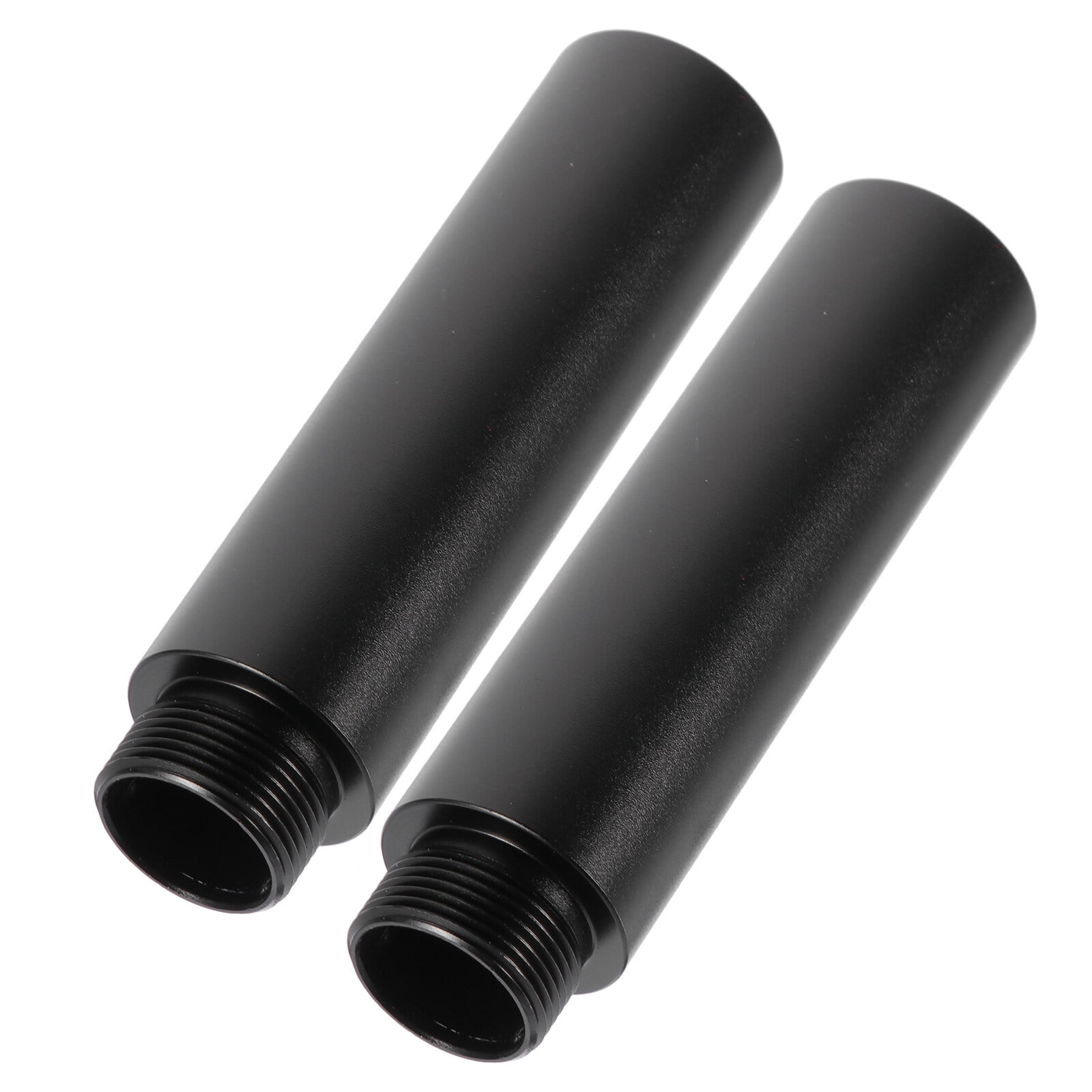 Black Aluminum Alloy Microphone Stand Extension Tube for Desk Use 2Pcs ...
