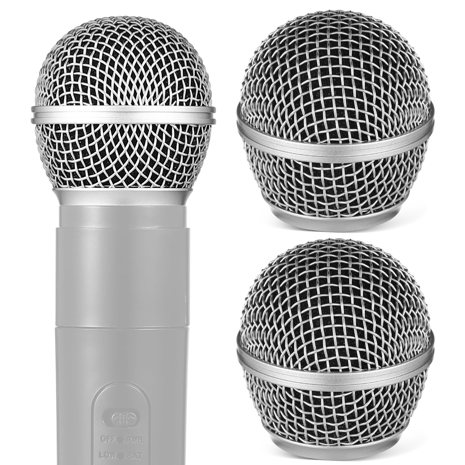 2 Pcs Microphone Grille Microphone Ball Mesh Microphone Replacement ...
