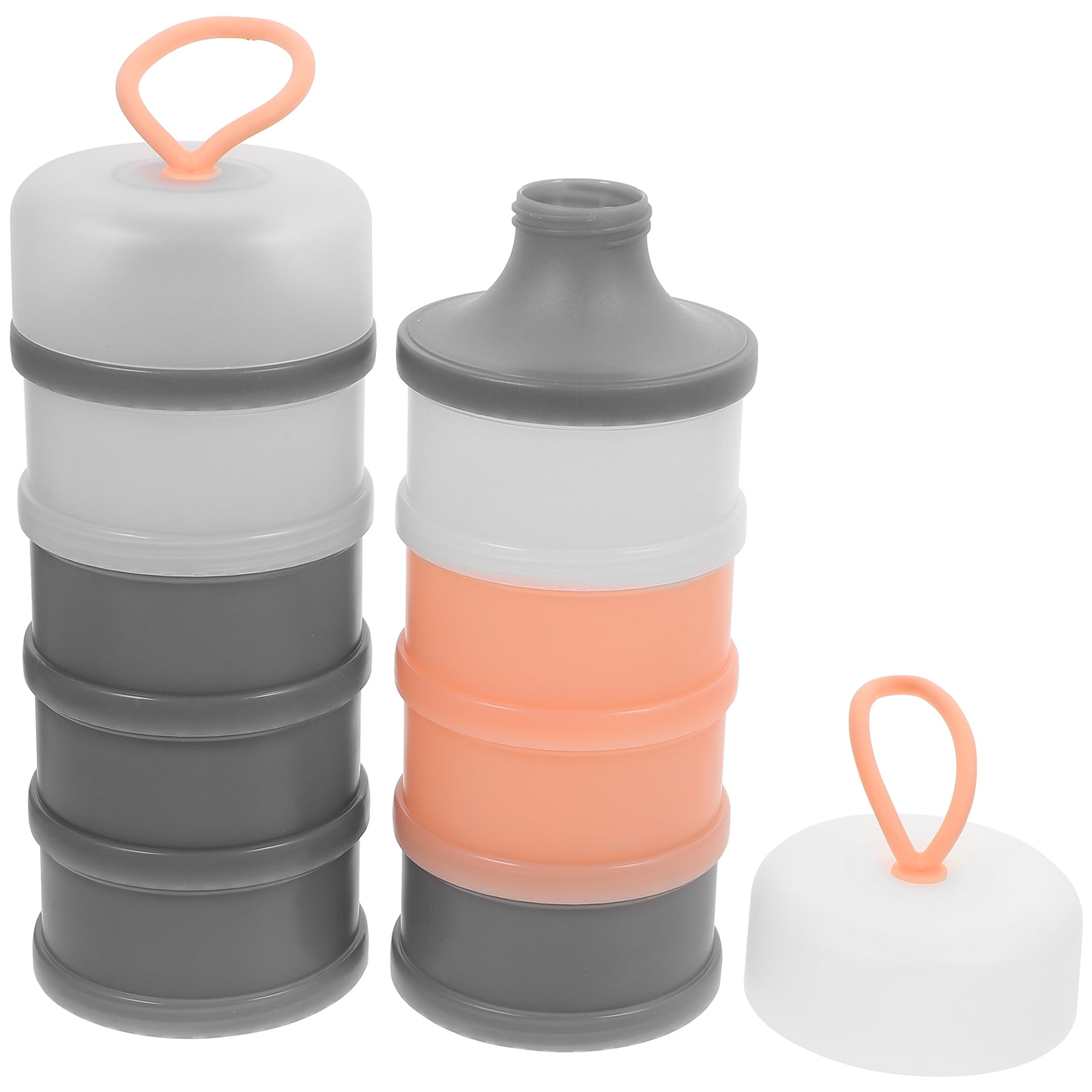 2pcs Stackable Leakproof Milk Powder Containers Protein Powder ...