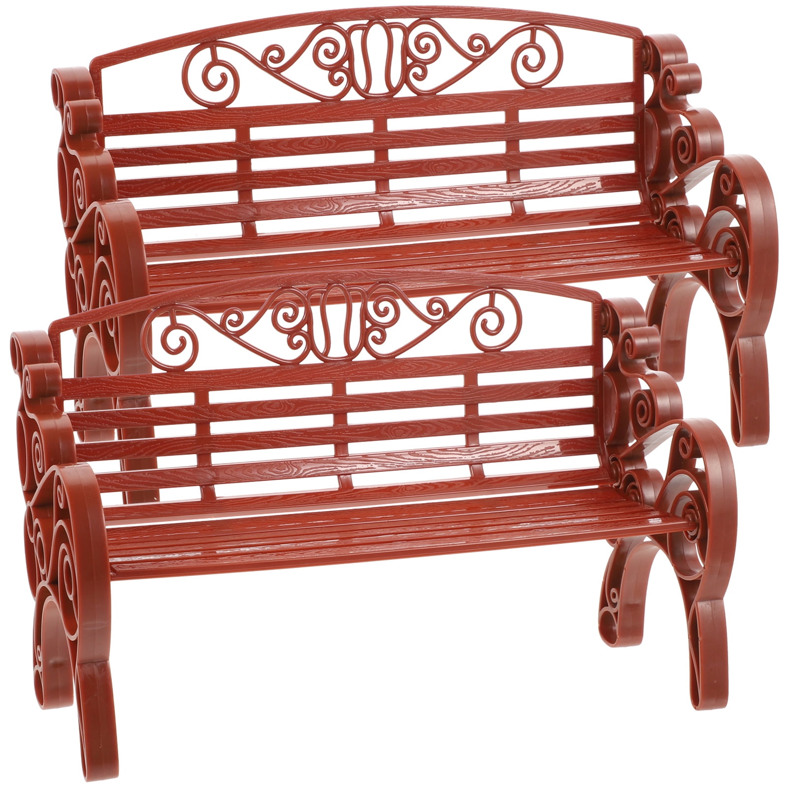 NIYANGLE Bench Decor Garden Furniture 2Pack - Walmart.com