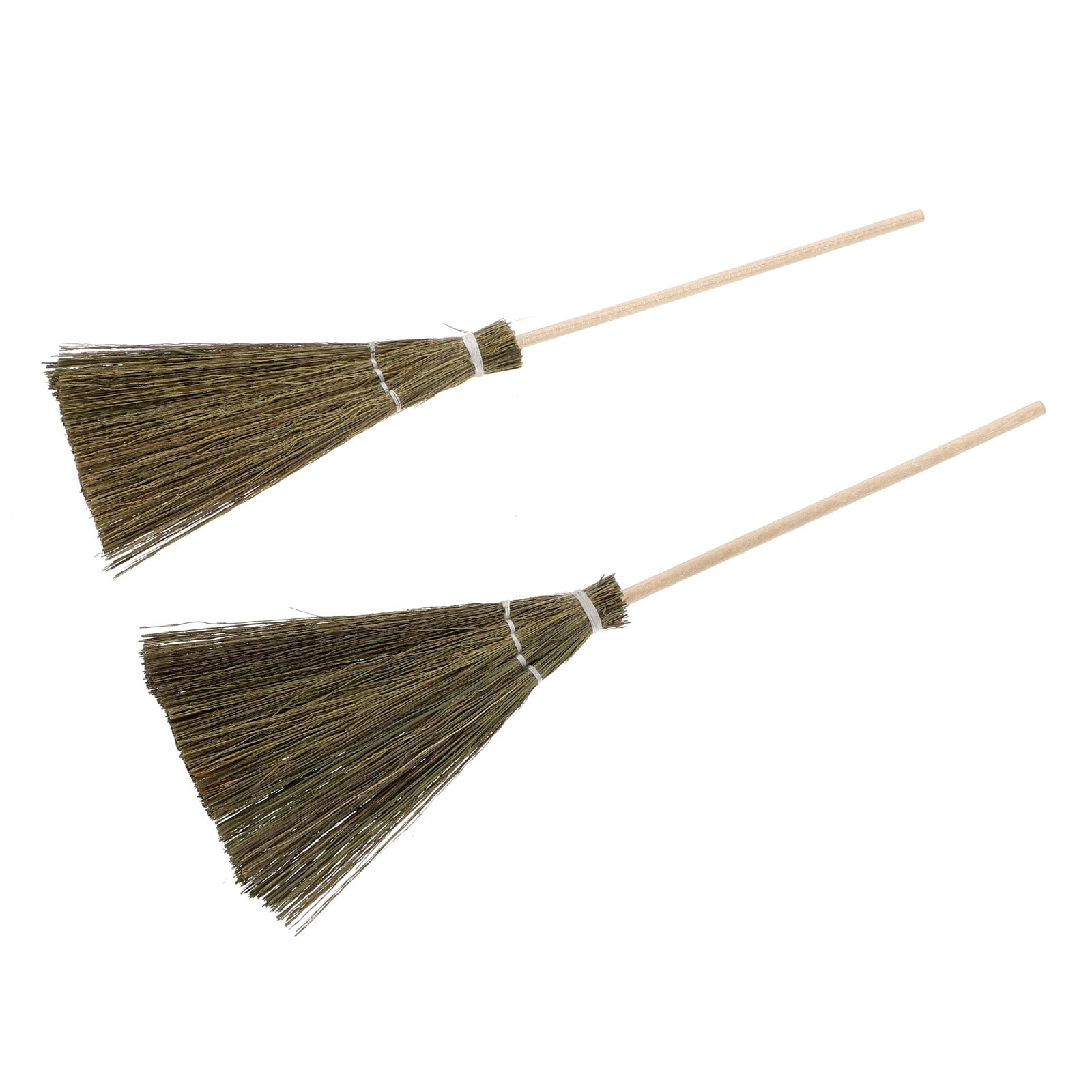 2 Pcs Mini Broom Prop Broom Model Doll House Play Room Child 18.50X4 ...