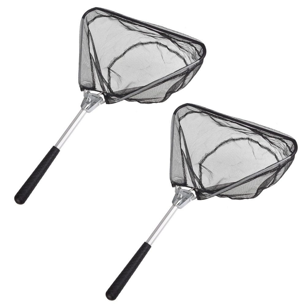 2 Pcs Mini Fishing Mesh Net Catching Folding Landing Cast Nets for ...