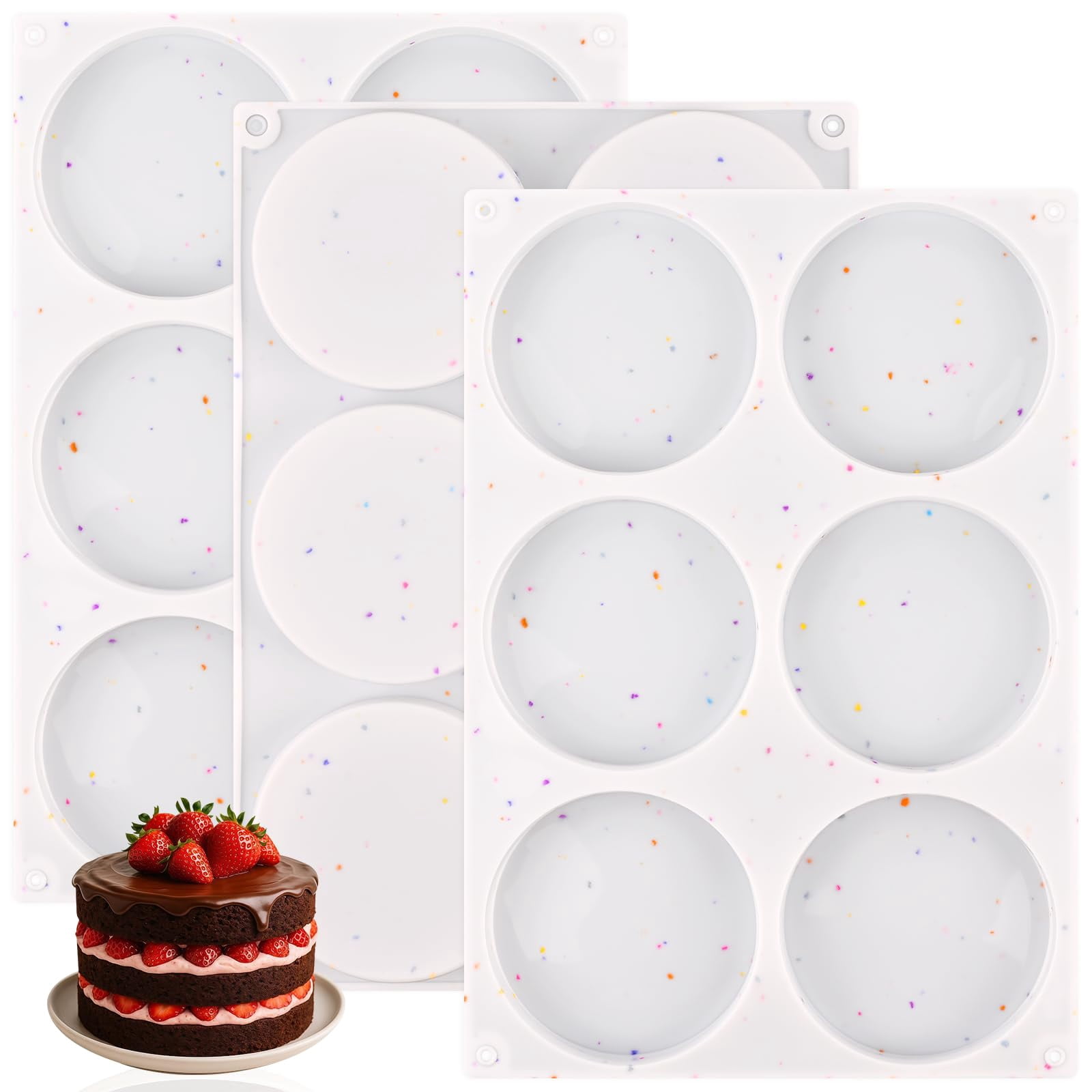 2 Pcs Mini Fluted Cake Pan, 6-Cavity Fluted Tube Cake Pan, Non-stick ...