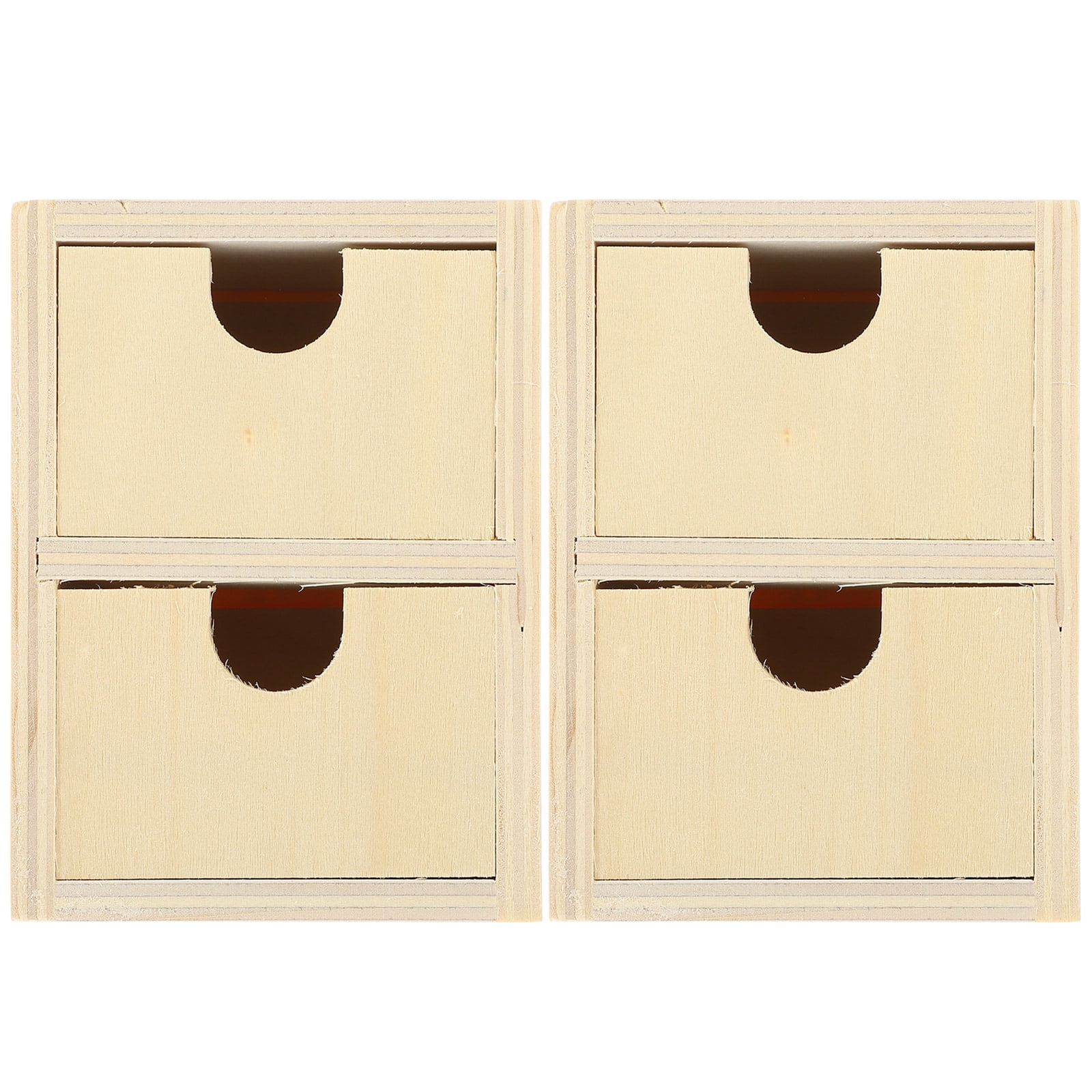 2 Pcs Mini Home Small Drawer Blank Drawers for Keepsakes Child ...
