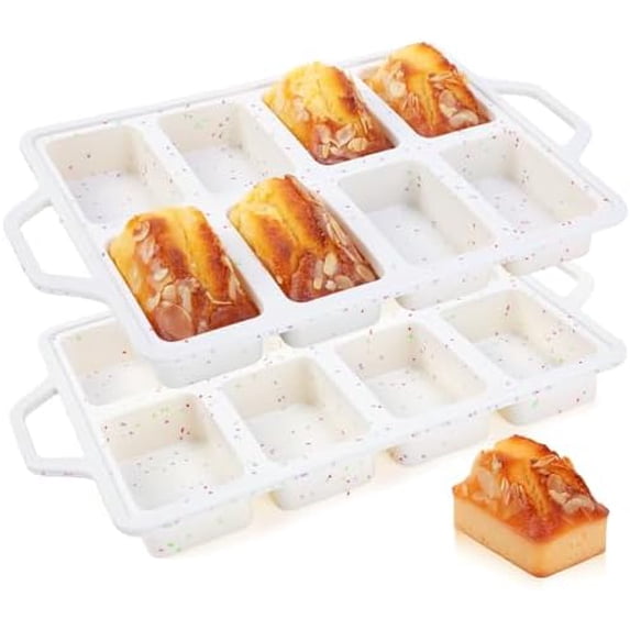 2 Pcs Mini Loaf Pans with Metal Reinforced Frame, Nonstick Small ...