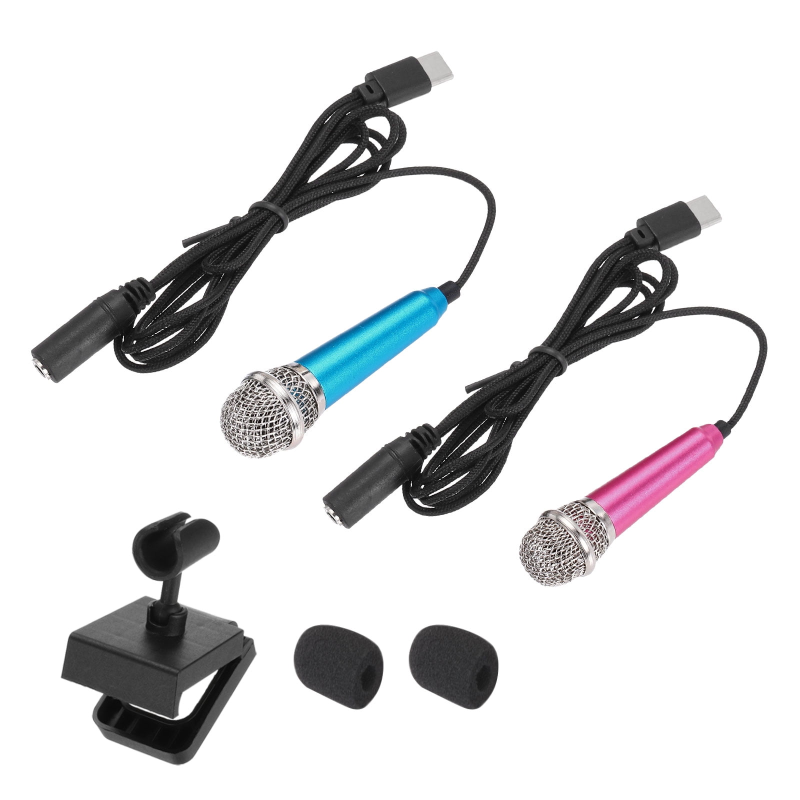 2 Pcs Mini Microphone, Mini Mic Tiny Microphone Phone Type C Mic Small ...