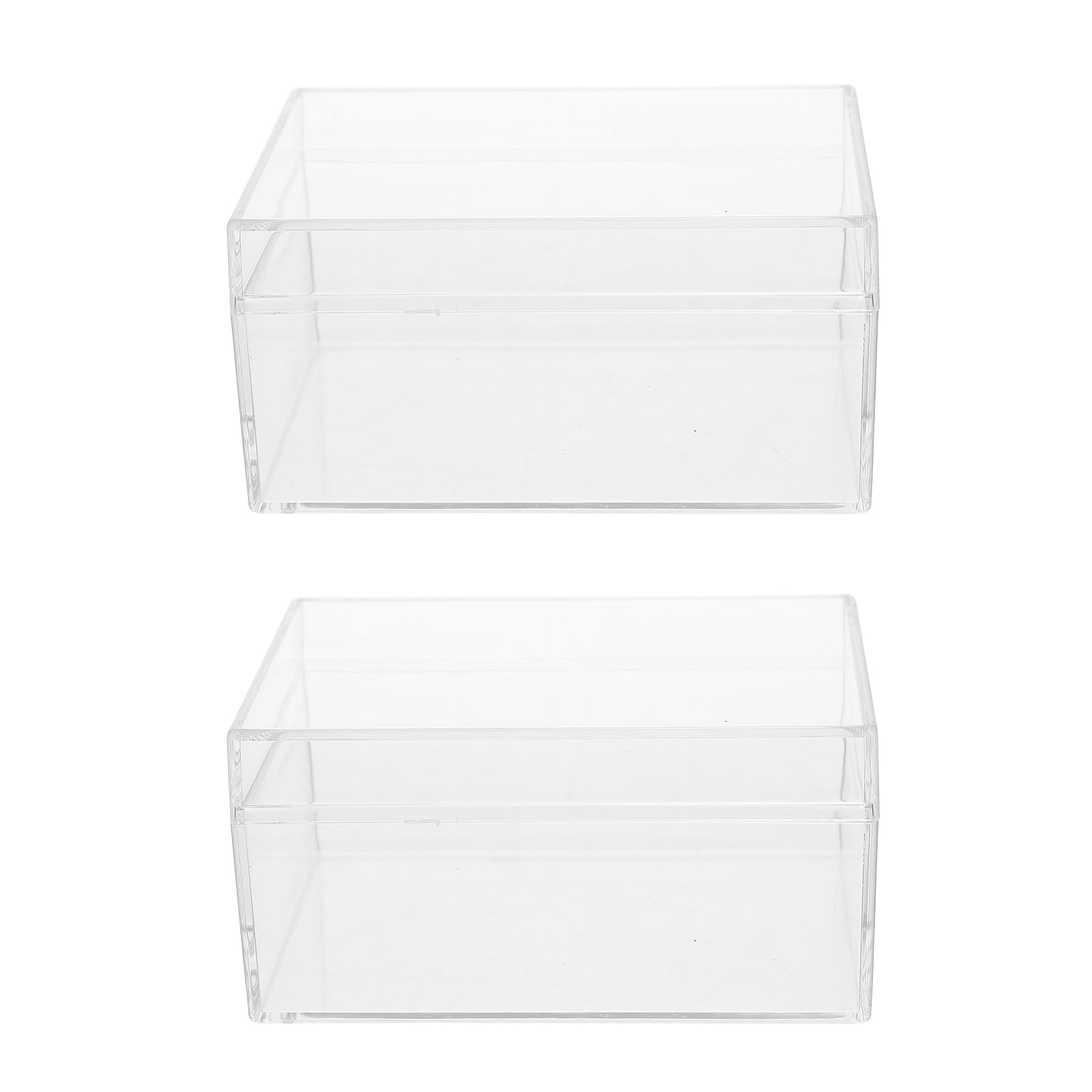 Transparent Plastic Poker Card Boxes for Storage Use 2 Pieces Small ...