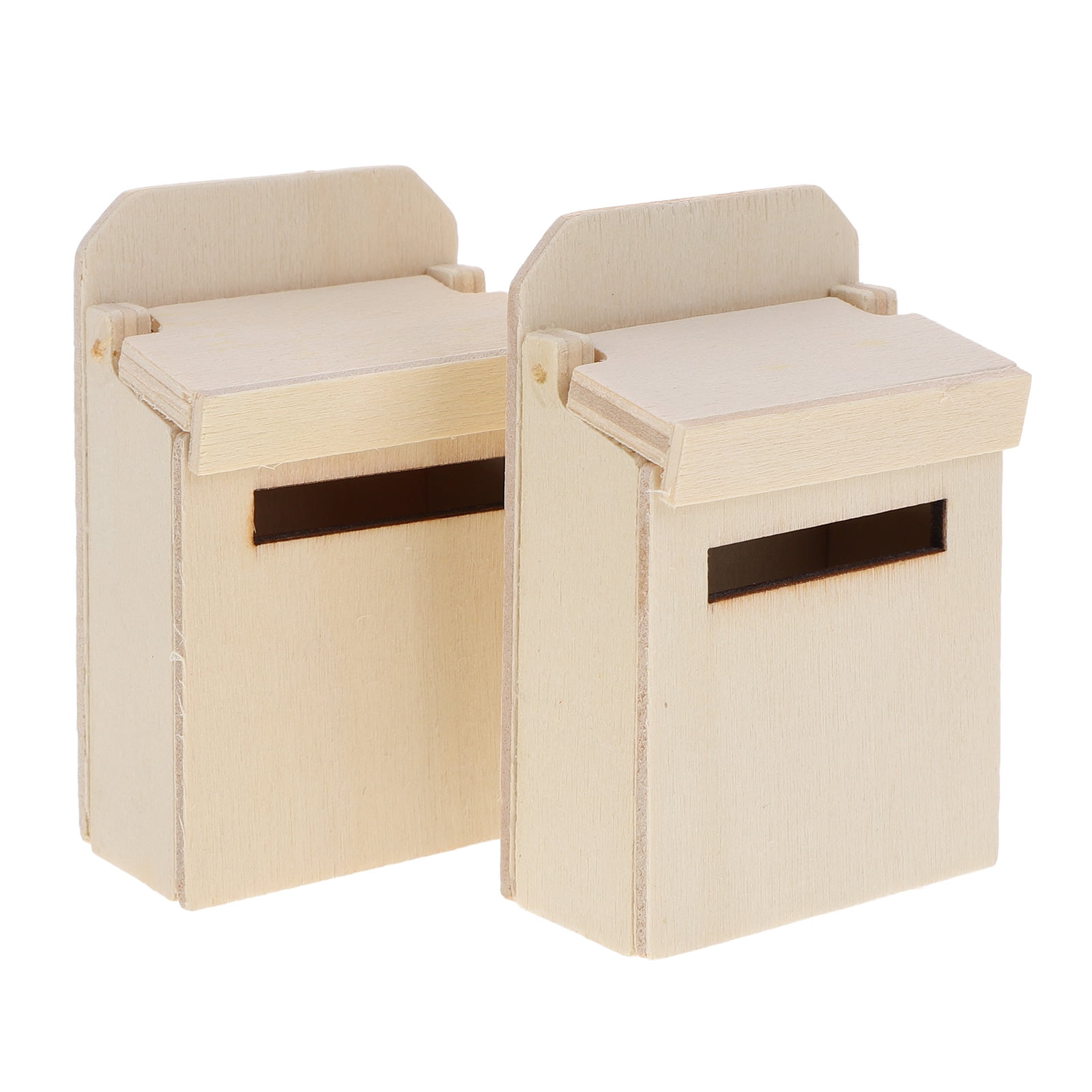 2 Pcs Mini Postbox Basket Mini Mailbox Miniature Mailbox Child 7X4.5CM ...