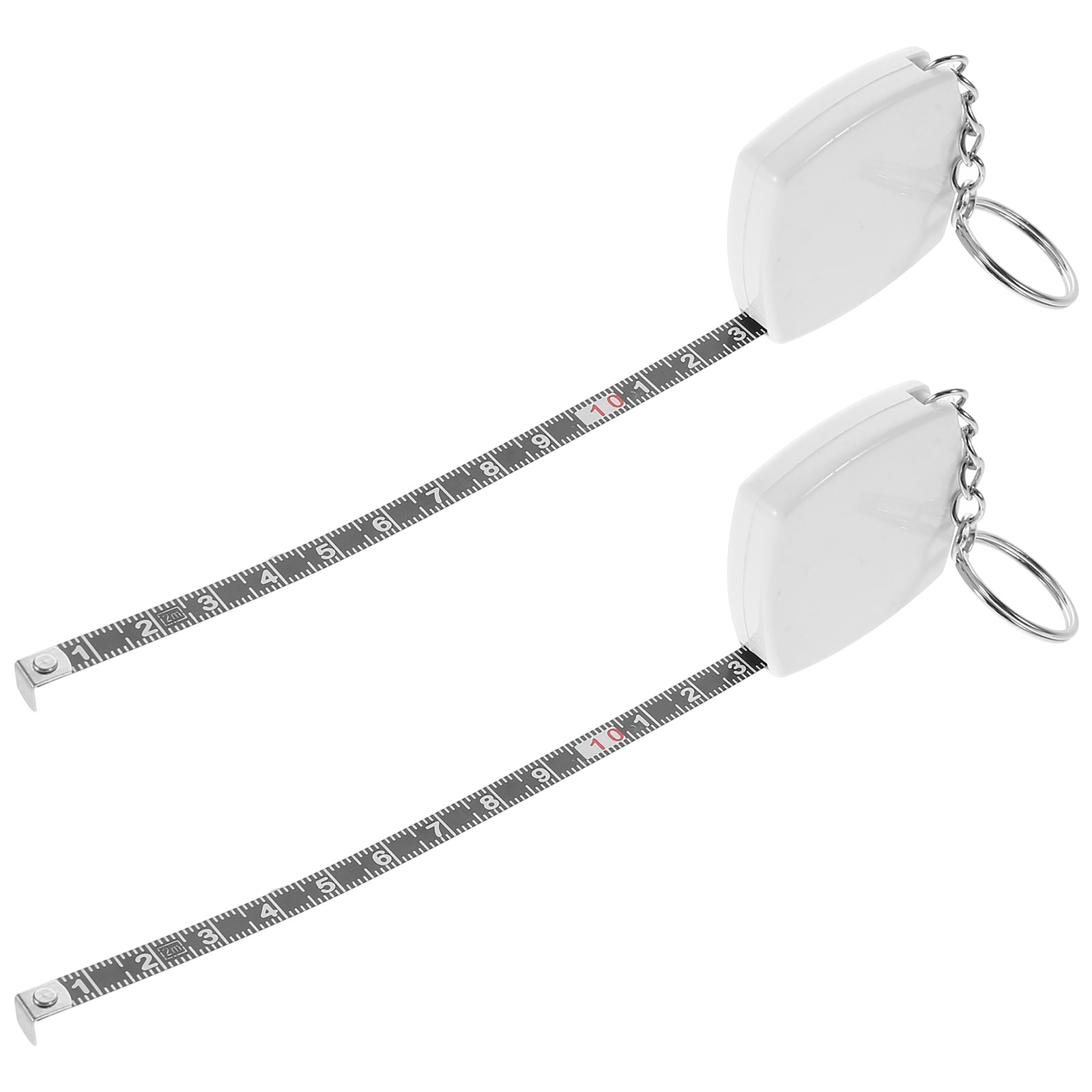2 Pcs Mini Ruler Tape Measure Keychain Small Tool - Walmart.com