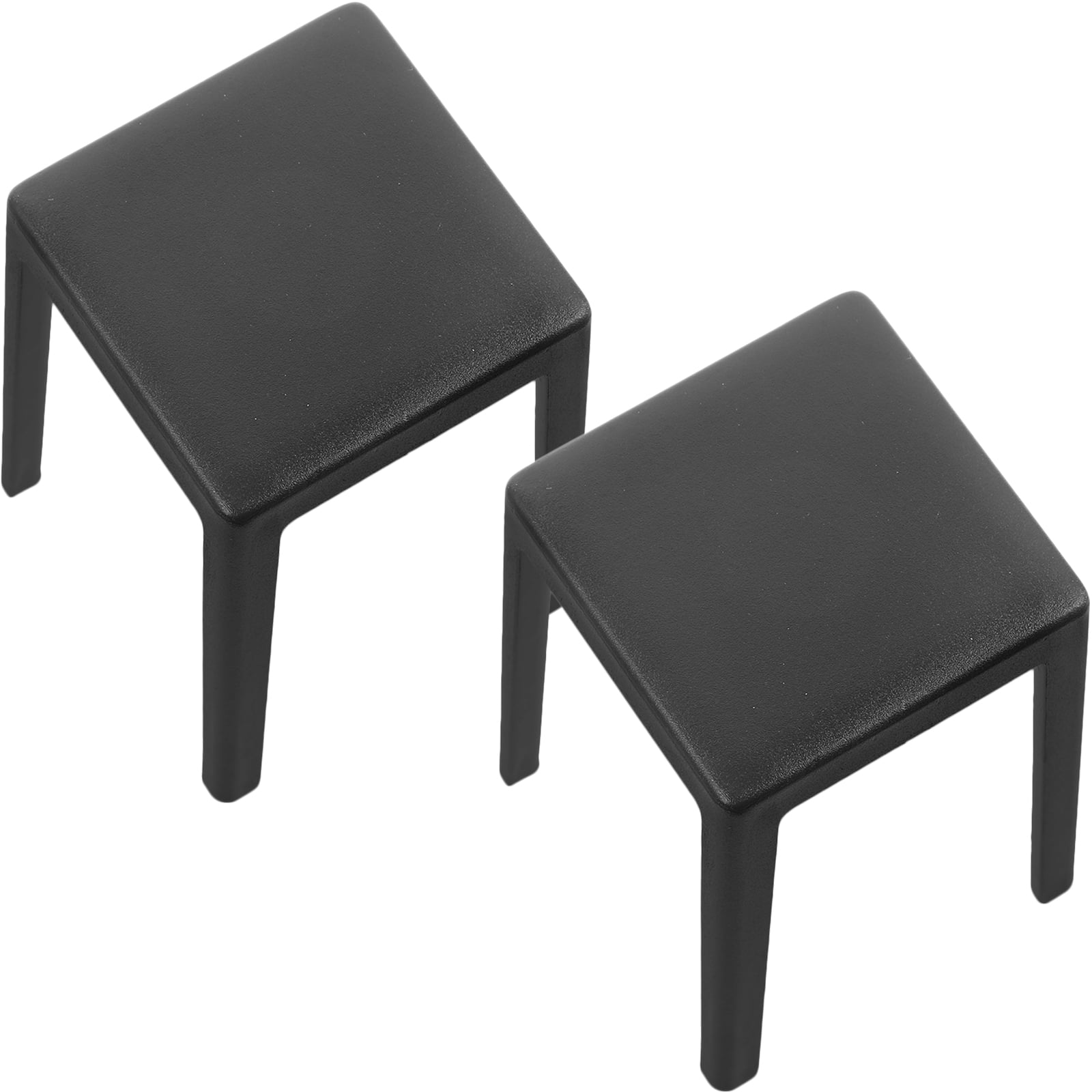 2 Pcs Mini Stool Chair Dolls Counter Stools Toy House Black - Walmart.com