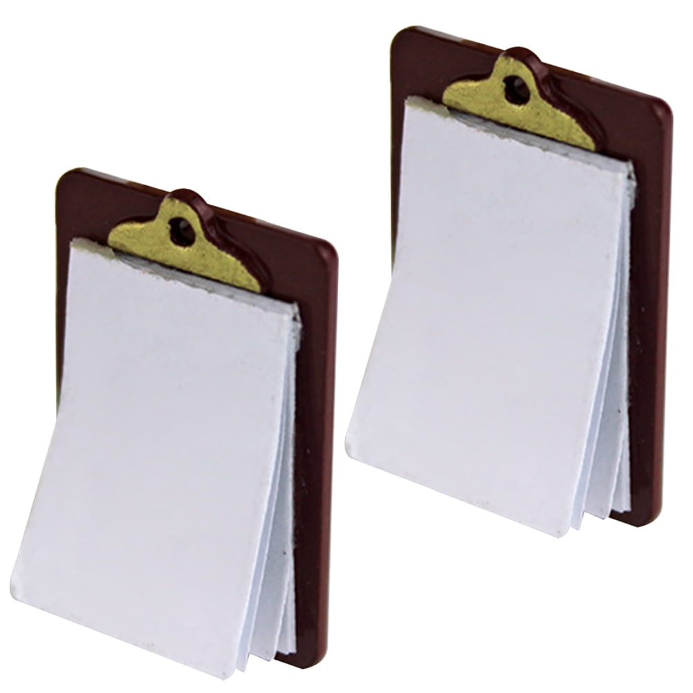2 Pcs Mini Tablet Books Models Simulated Clipboard Model Memo Small ...