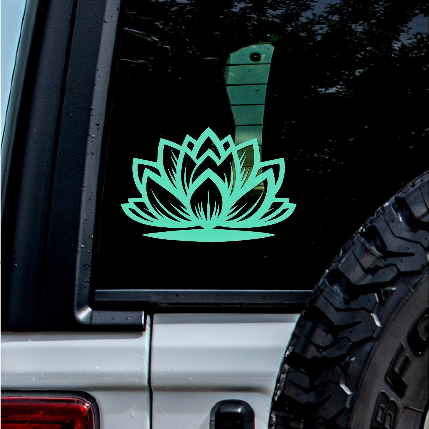 (2 Pcs, Mint, 10.5'' X 6.9'') Transparent Adhesive Decal Sticker Of ...