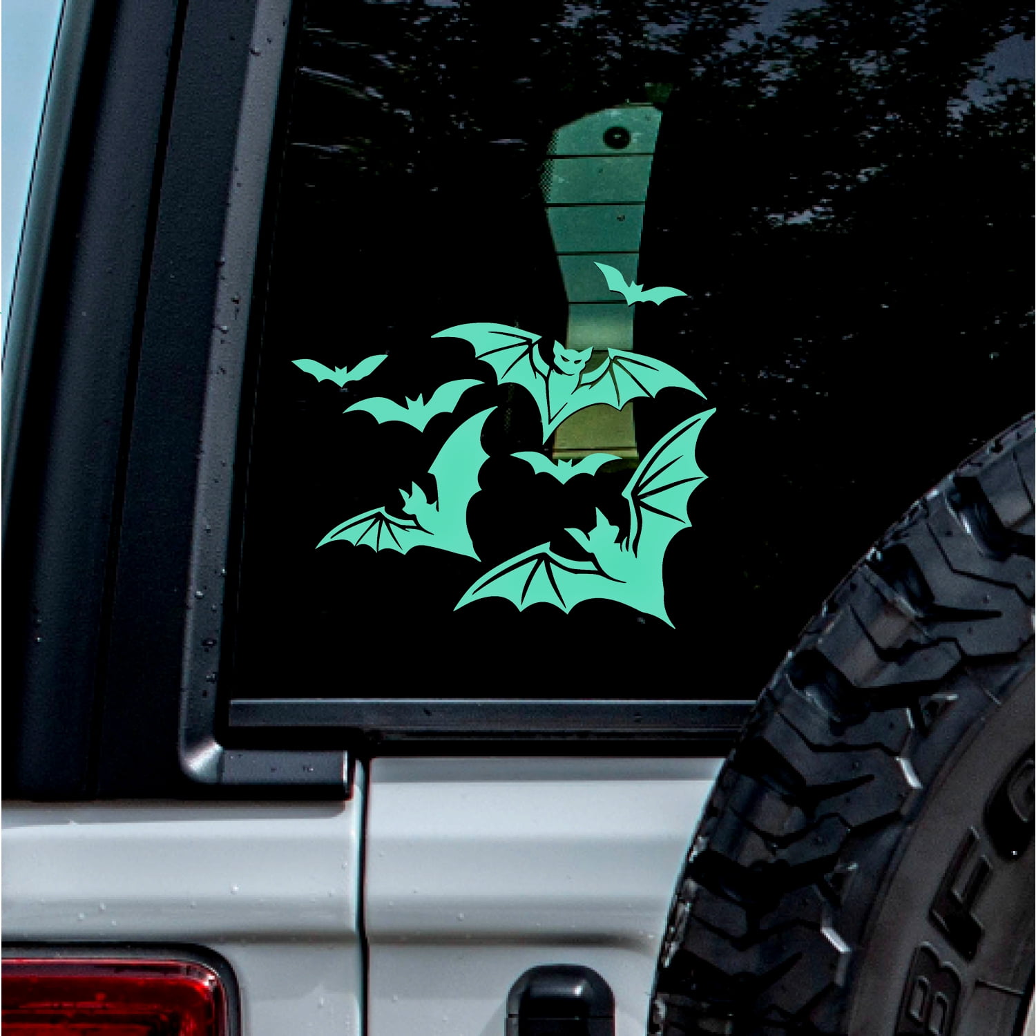 (2 Pcs, Mint, 12.7'' X 11'') Transparent Adhesive Decal Sticker Of ...