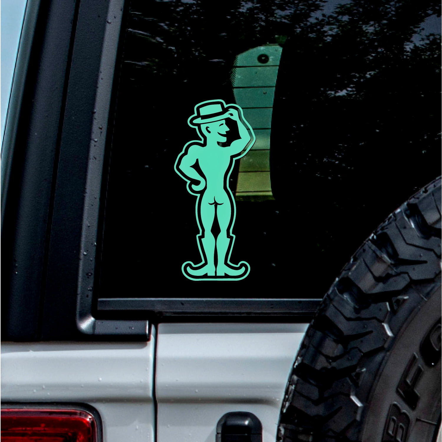 (2 Pcs, Mint, 3.7'' X 8.3'') Transparent Adhesive Decal Sticker Of Mud ...