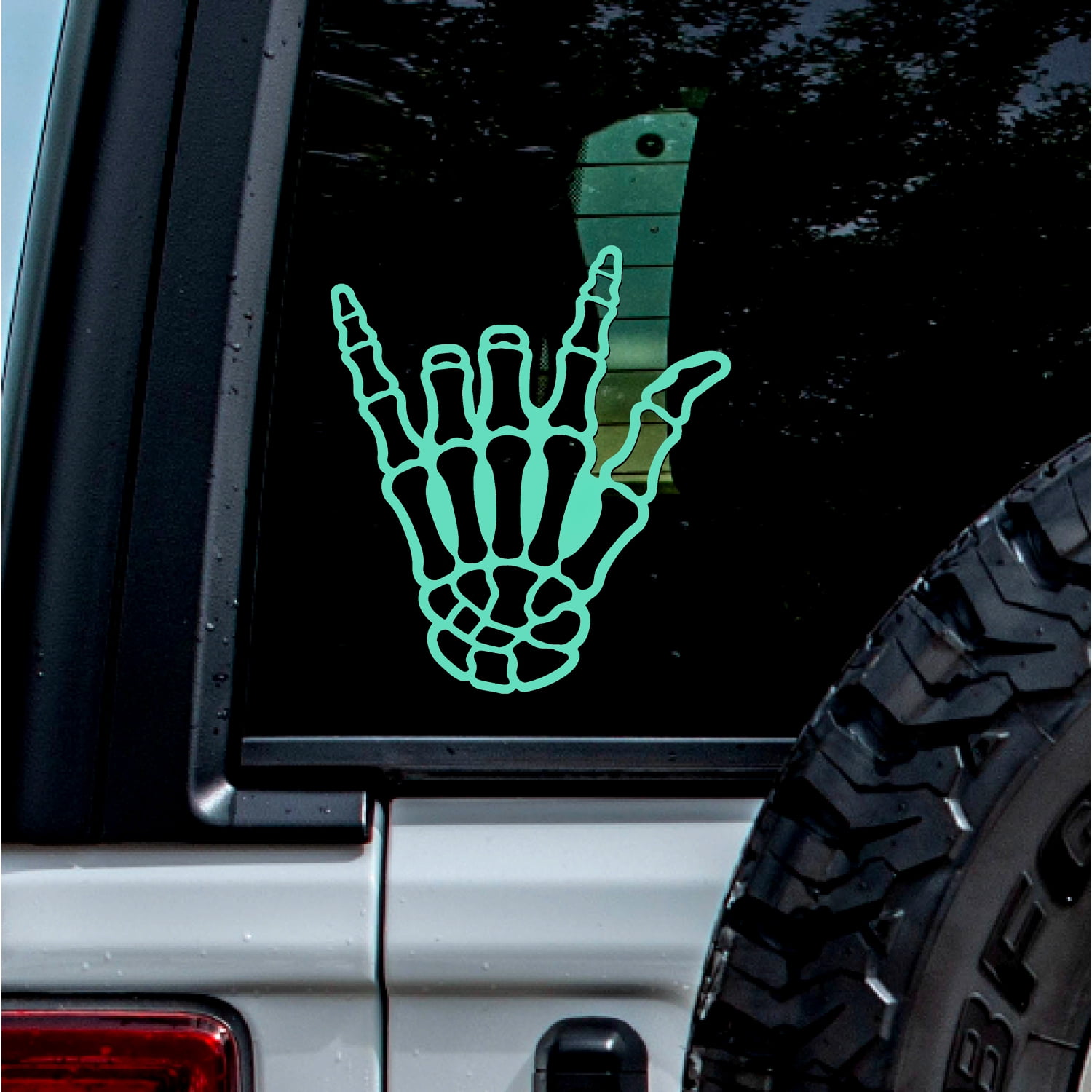 (2 Pcs, Mint, 3.8'' X 4.3'') Transparent Adhesive Decal Sticker Of ...