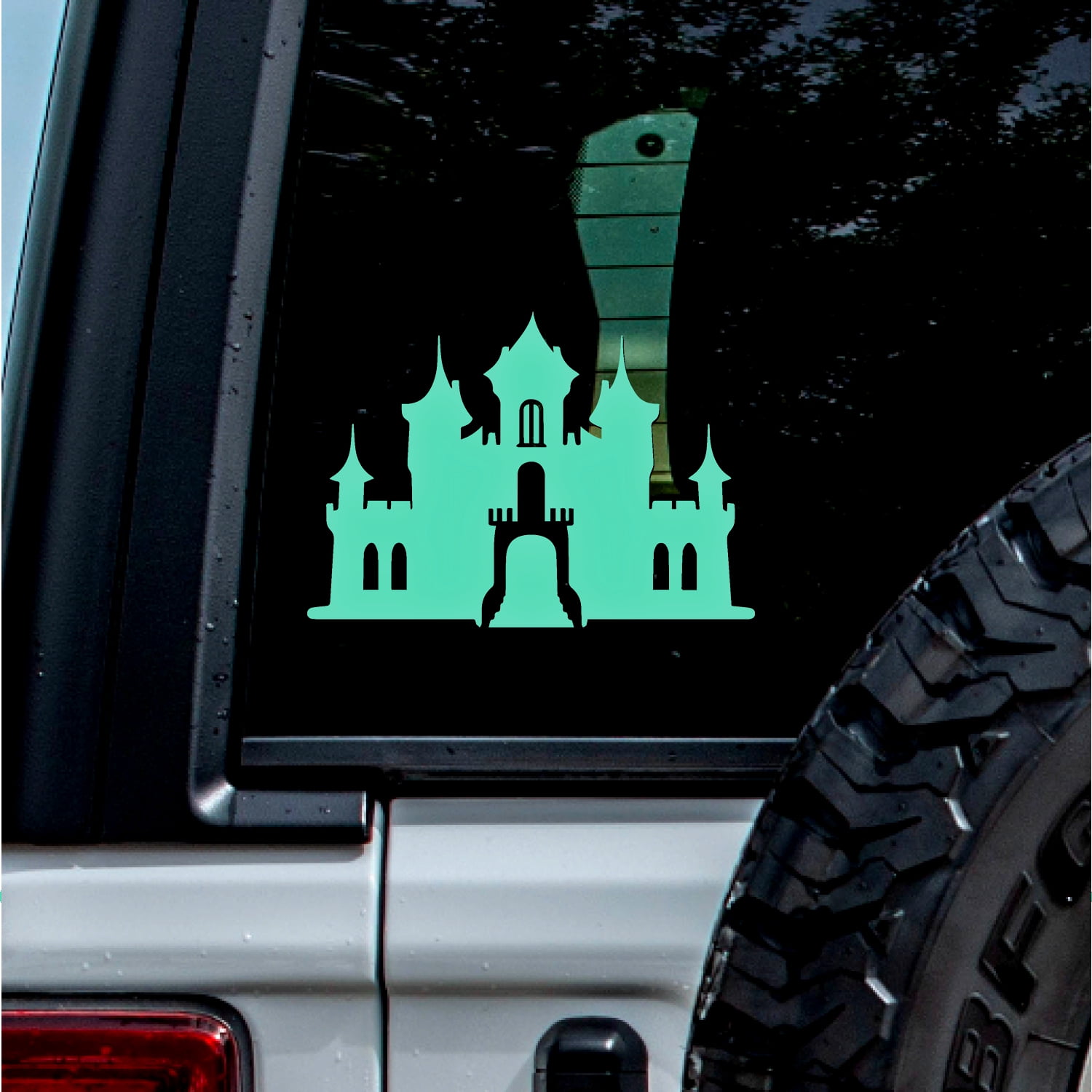 (2 Pcs, Mint, 5.4'' X 3.8'') Transparent Adhesive Decal Sticker Of ...