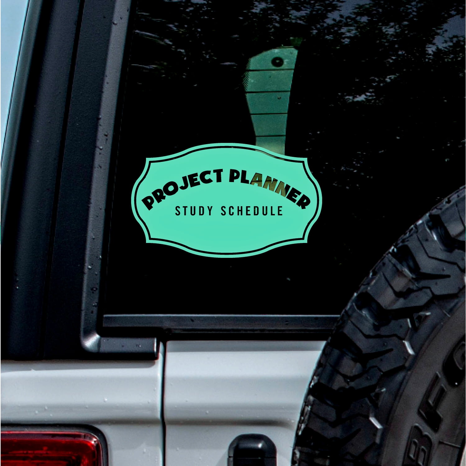 (2 Pcs, Mint, 5.8'' X 3.5'') Transparent Adhesive Decal Sticker Of ...