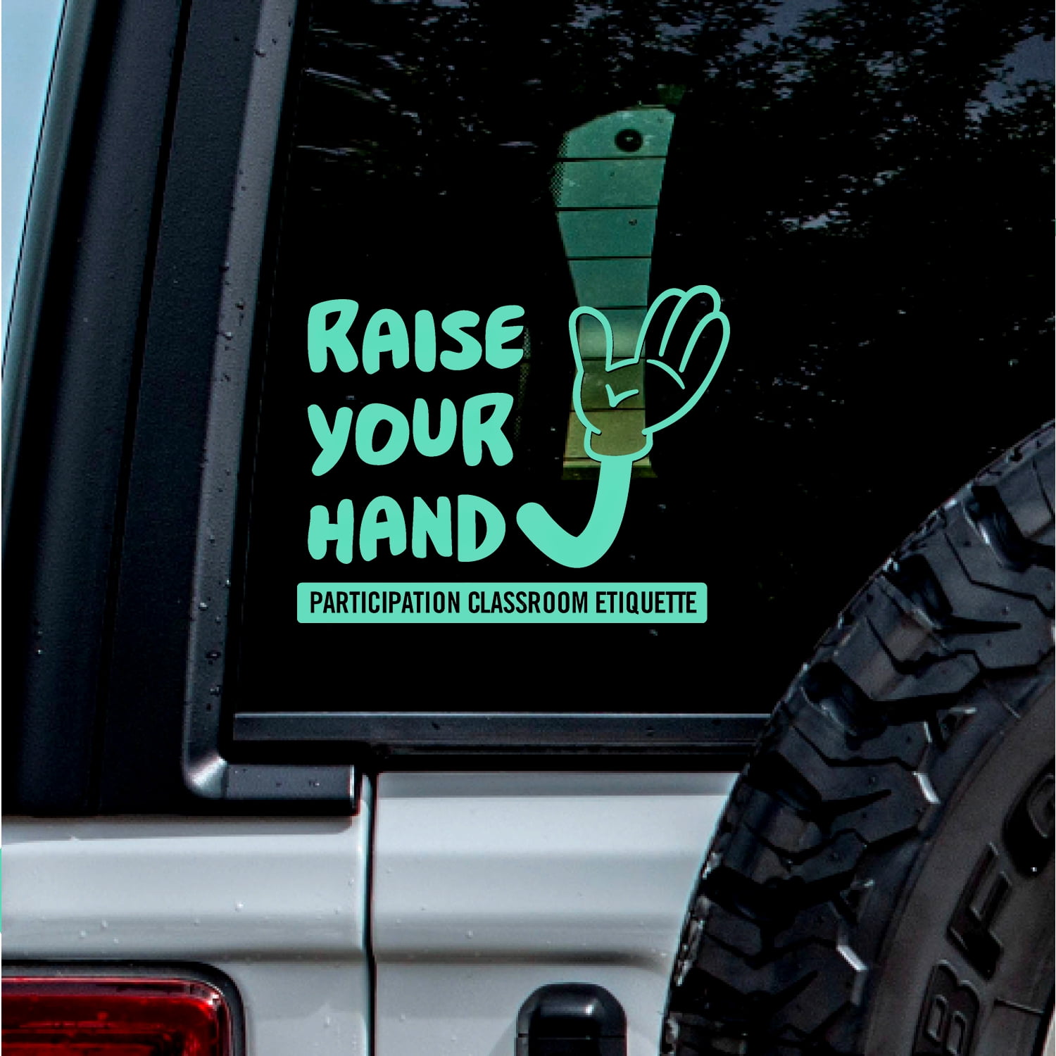 (2 Pcs, Mint, 6.2'' X 4.8'') Transparent Adhesive Decal Sticker Of ...