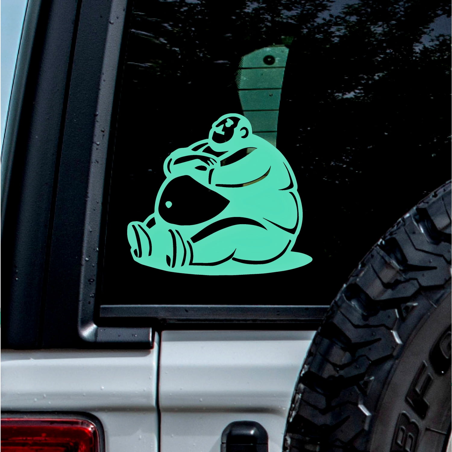 (2 Pcs, Mint, 6.4'' X 5.6'') Transparent Adhesive Decal Sticker Of Mud ...