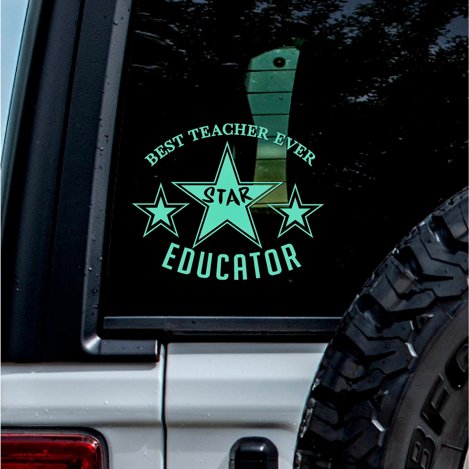(2 Pcs, Mint, 8.6'' X 7'') Transparent Adhesive Decal Sticker Of Best ...