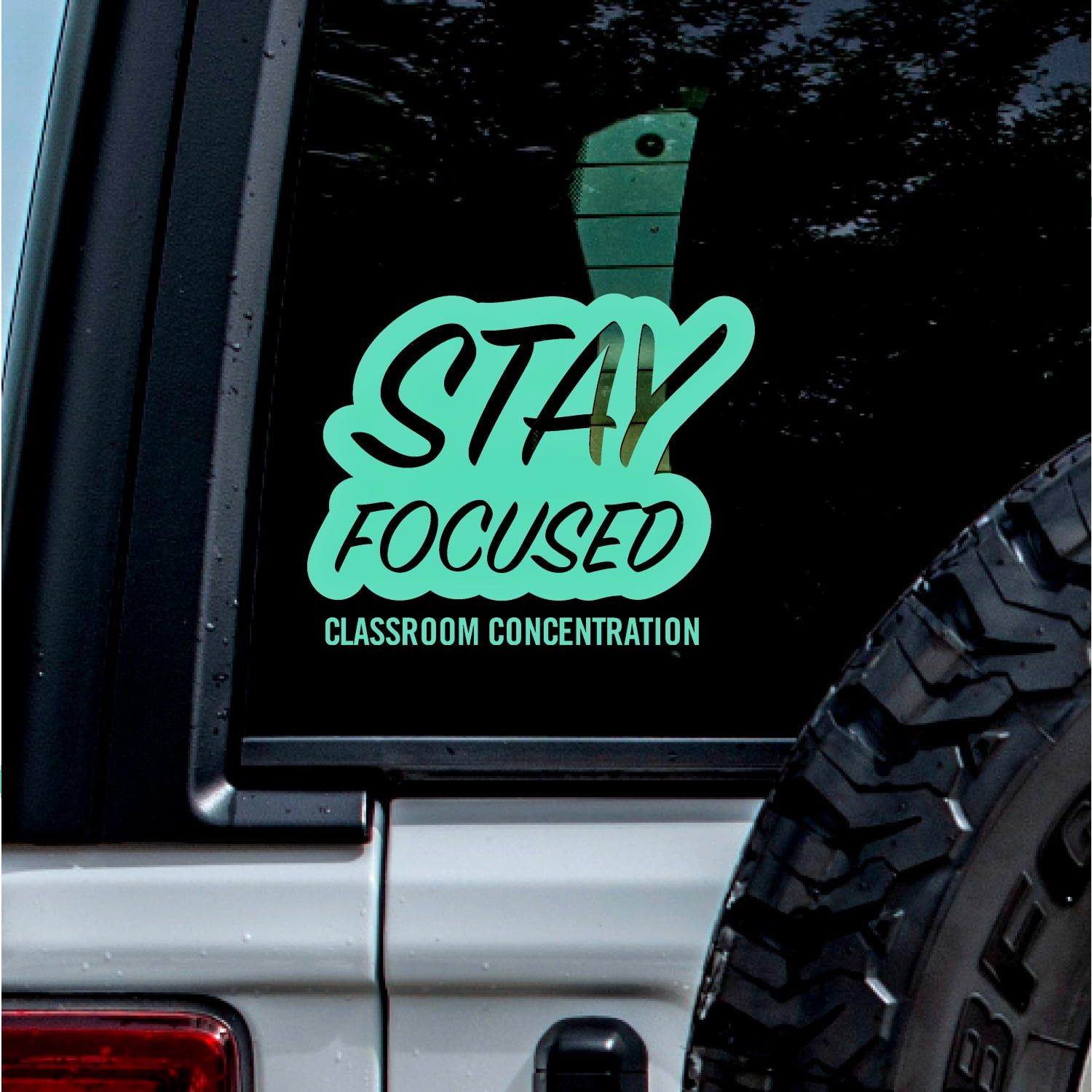 (2 Pcs, Mint, 8.9'' X 7'') Transparent Adhesive Decal Sticker Of Stay ...