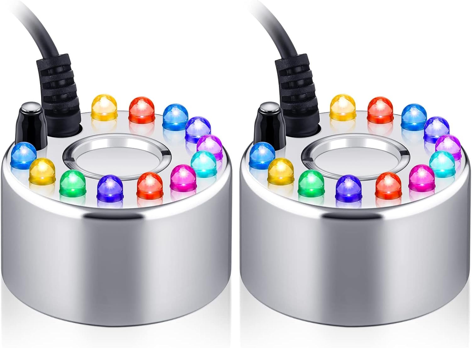 2 Pcs Mist Maker Fogger Small Ultrasonic Fog Machine Fountain Halloween ...