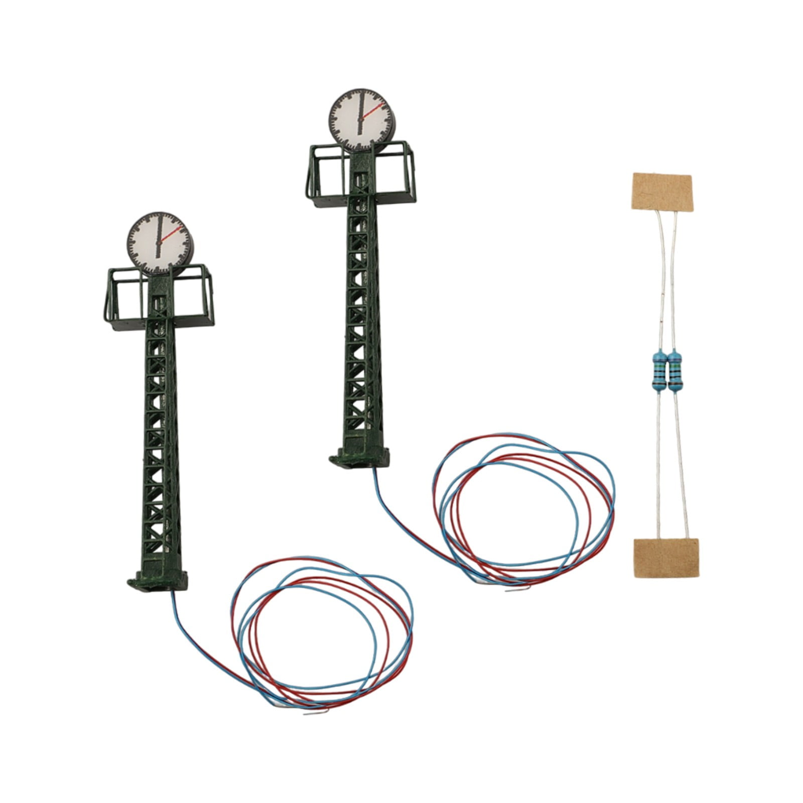 2 Pcs Model Railroad Lights Lattice Mast Light, Track N Light Layout ...