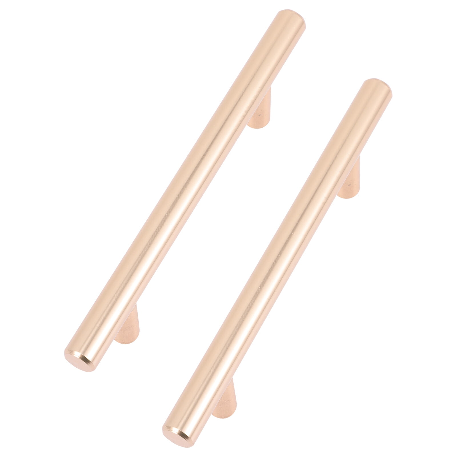 2 Pcs Modern Cabinet Handles Drawer Round Bar Garage Door Golden ...