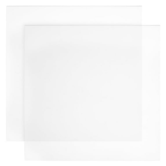 2 Pcs Moldable Thermoplastic Sheet 12x11 Inch Clear PVC Plastic Sheets with a Textured Plastic ...