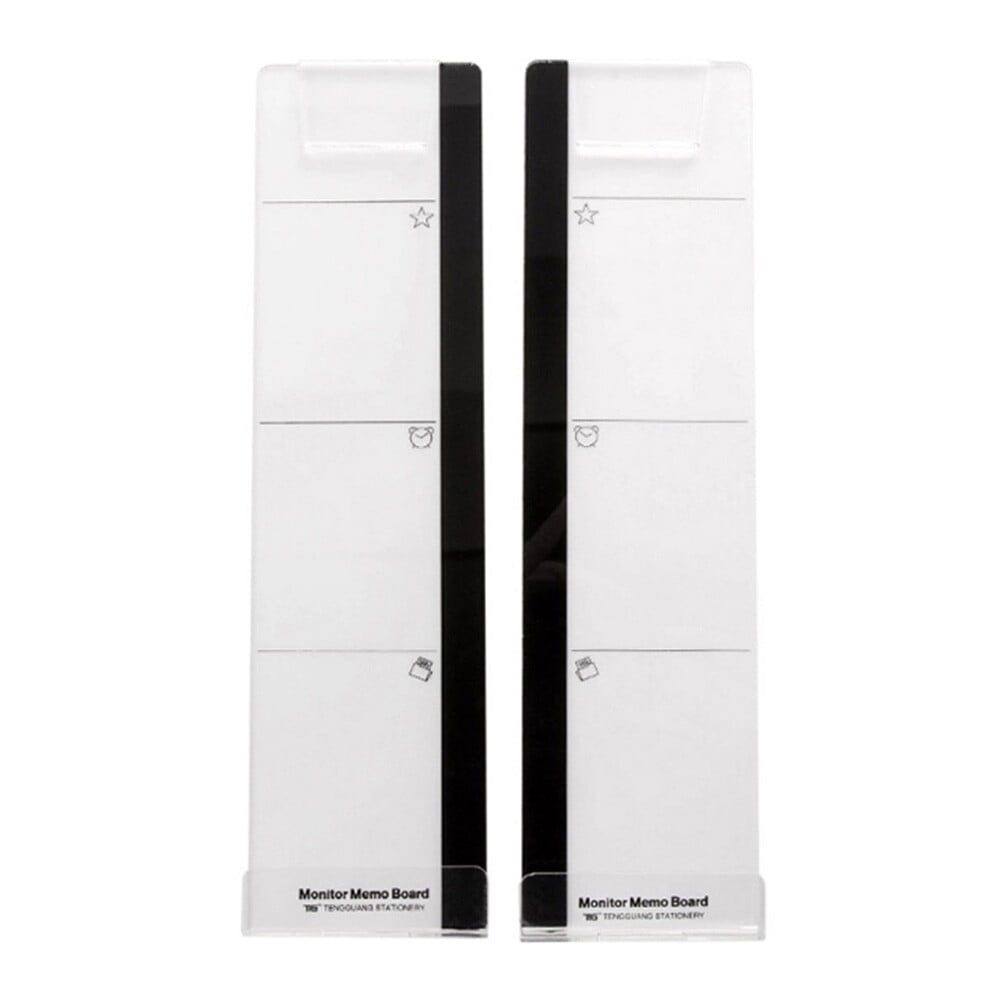 2 Pcs Monitor Memo Board Monitor Memo Note Holder Fashion Computer ...
