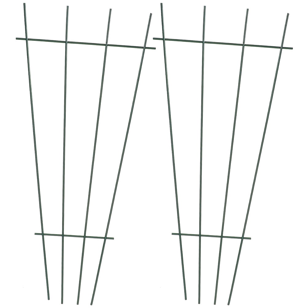 2 Pcs Moss Poles Climbing Sticks Iron Partition Pergola Plant Rack ...