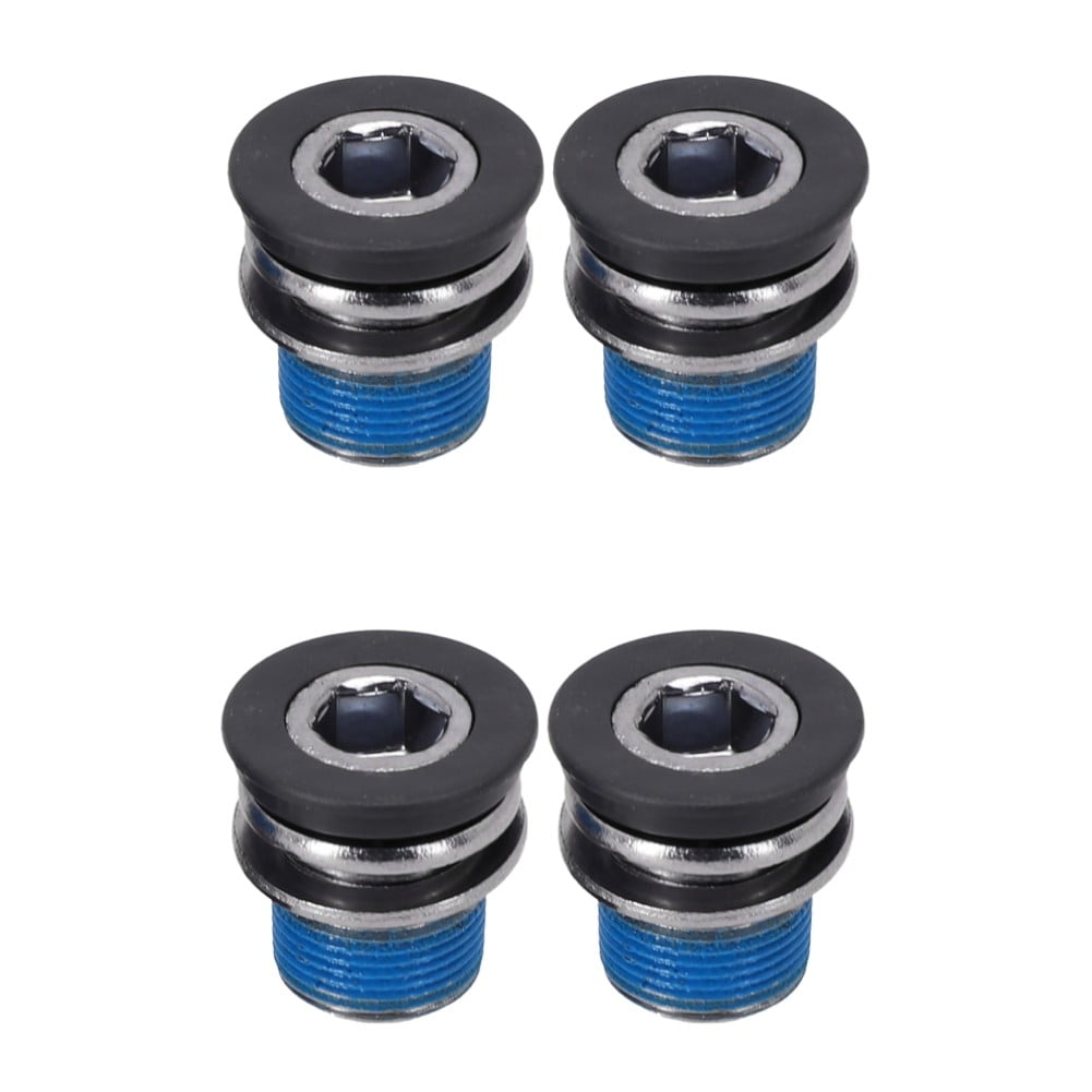 2 Pcs Mountain Bike Axle Screw M15 Stainless Steel Crank Black Screw ...