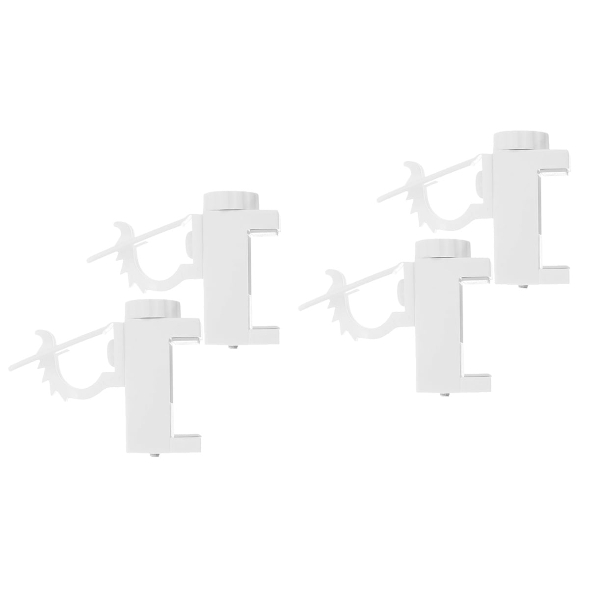 2 Count Brackets Clip-On Rod Bracket Curtain Rod Holder 6.4X5X1.7CM ...