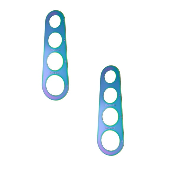 2 Pcs Multicolour Stainless Steel Spaghetti Measurer, 4 Serving Sizes ...