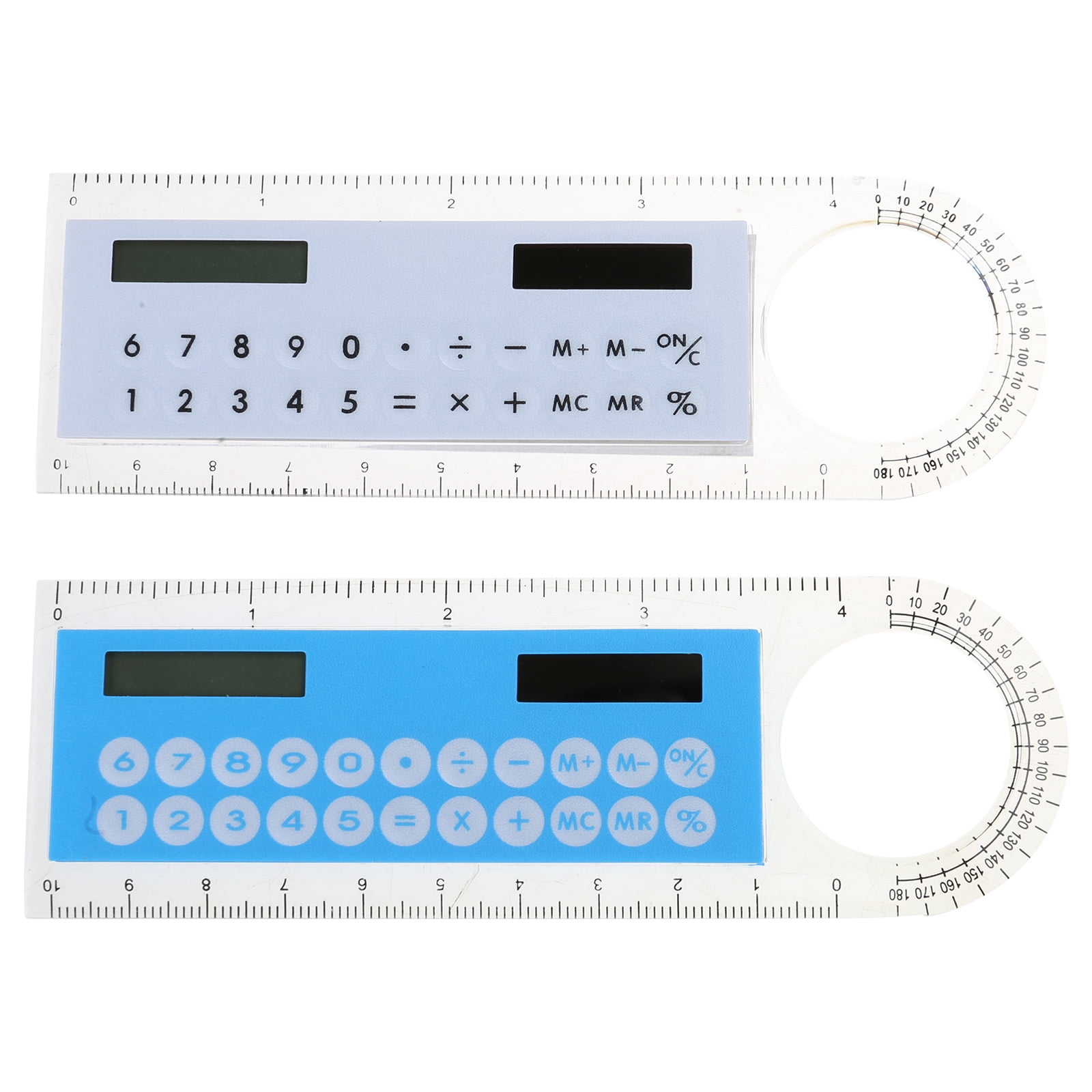 2 Pcs Multifunctional Calculator Solar Powered Calculator ...