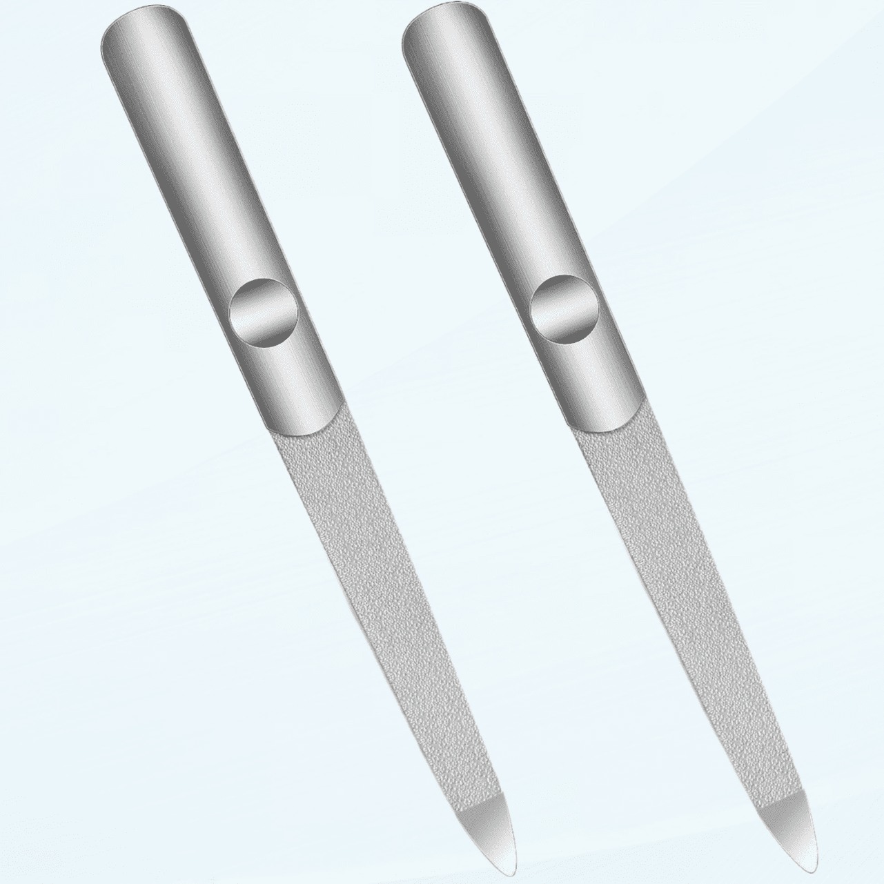 2 Pcs Nail Files for Natural Nails Metal Nail File Professional ...