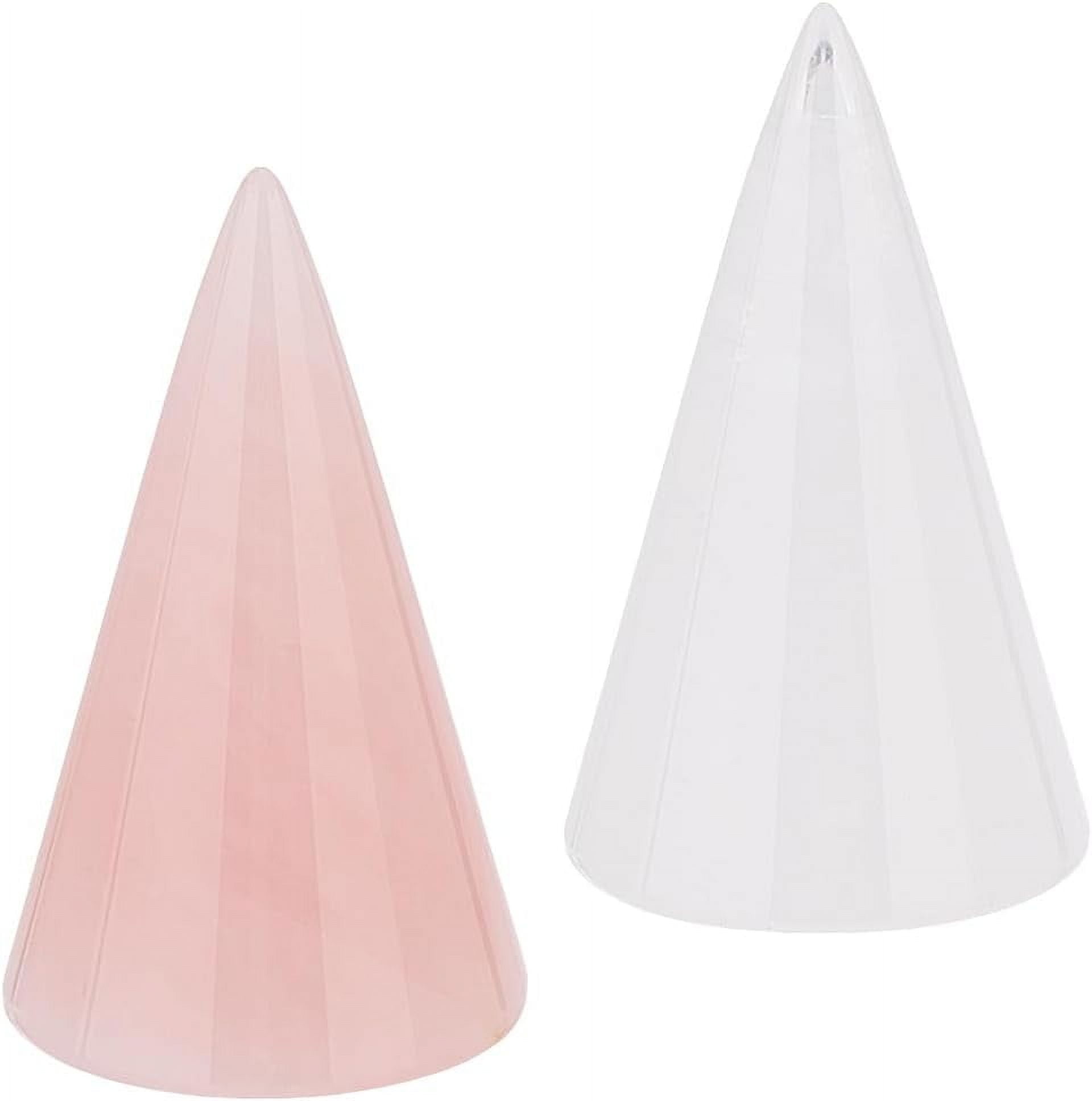 2 Pcs Natural Stone Ring Holder Cone Stone Jewelry Ring Display Holder ...