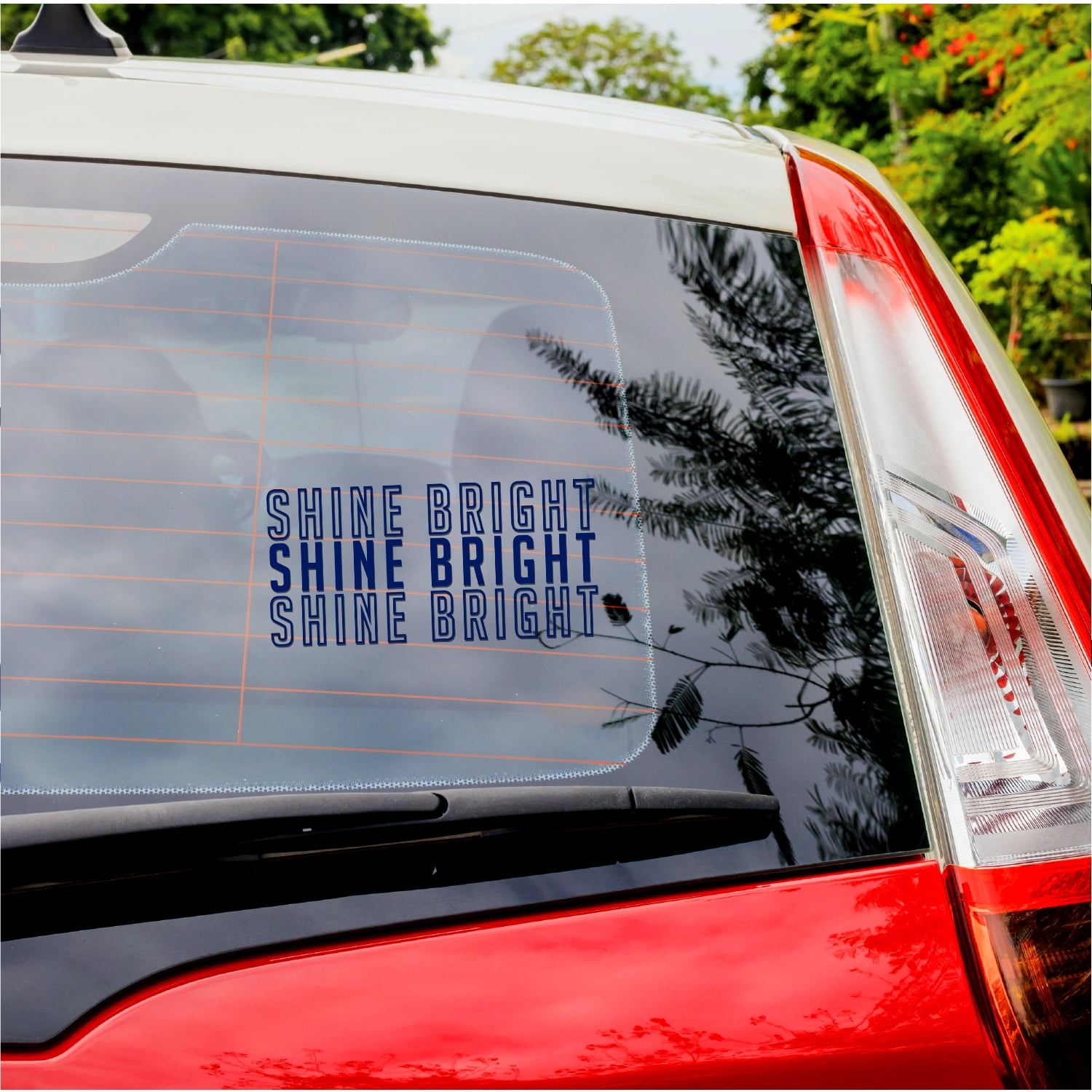 (2 Pcs, Navy Blue, 14'' X 6.7'') Transparent Adhesive Decal Sticker Of ...