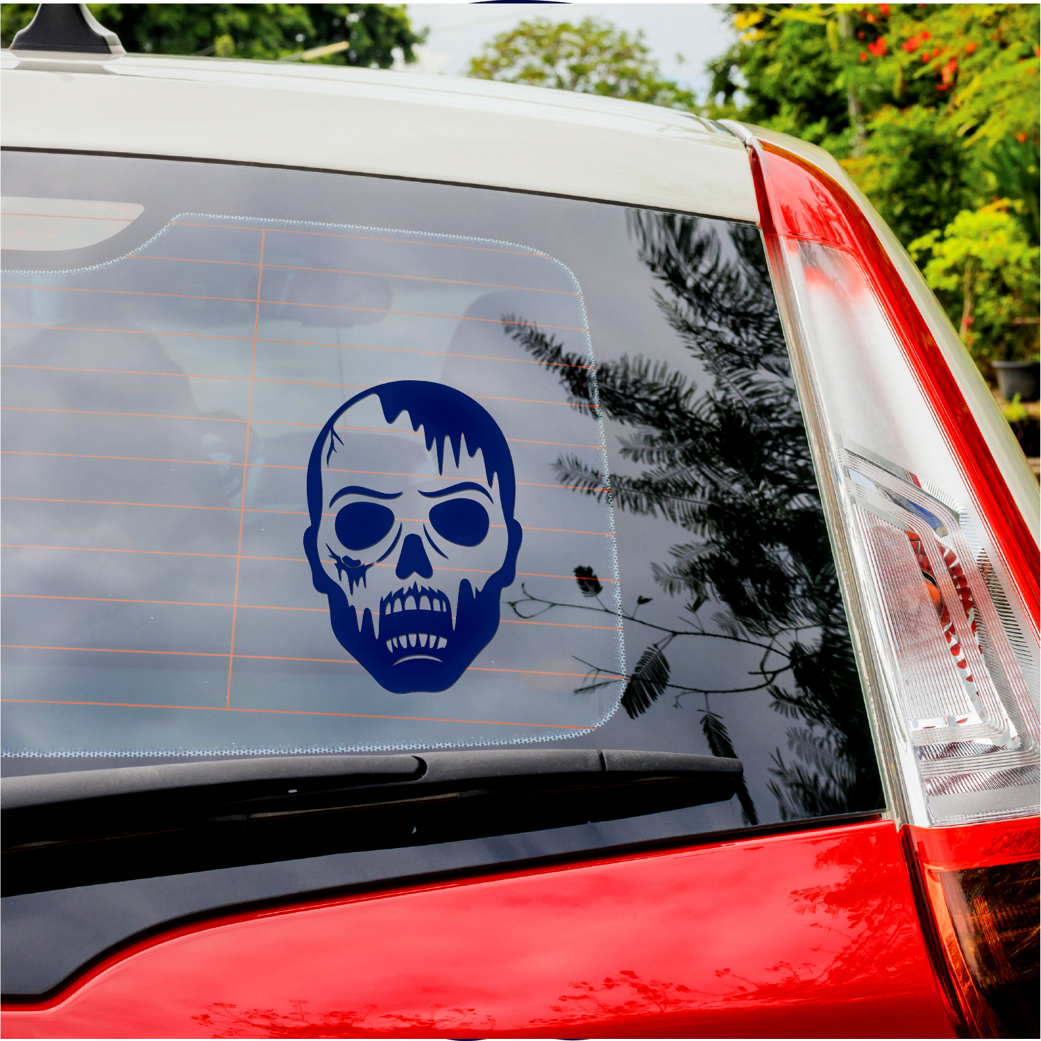 (2 Pcs, Navy Blue, 2.8'' X 4'') Transparent Adhesive Decal Sticker Of ...