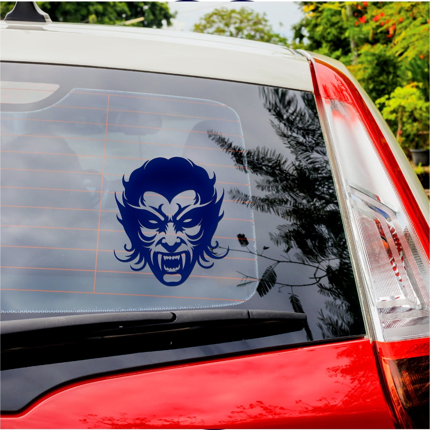 (2 Pcs, Navy Blue, 4.8'' X 5.4'') Transparent Adhesive Decal Sticker Of ...