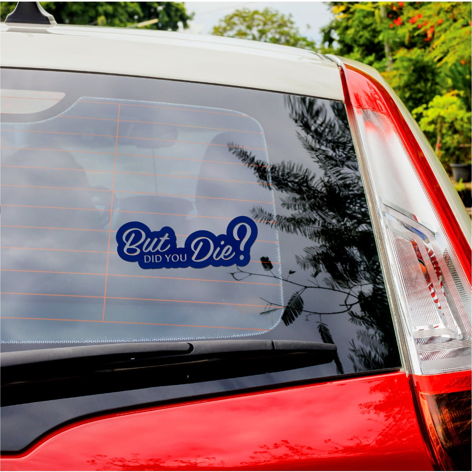 (2 Pcs, Navy Blue, 5.8'' X 2.1'') Transparent Adhesive Decal Sticker Of ...